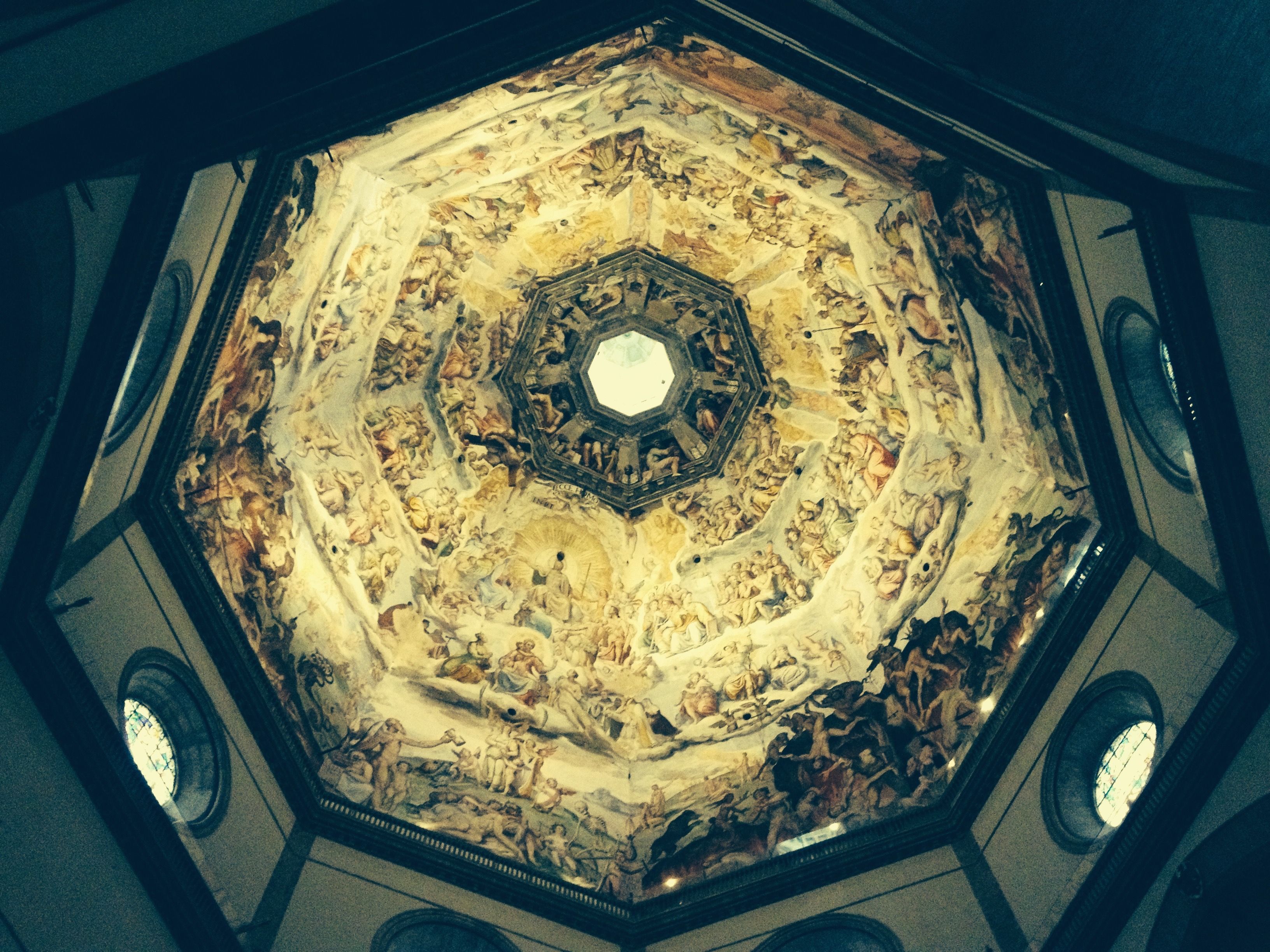 Dome Ceiling of a Cathedral with Paintings · Free Stock Photo