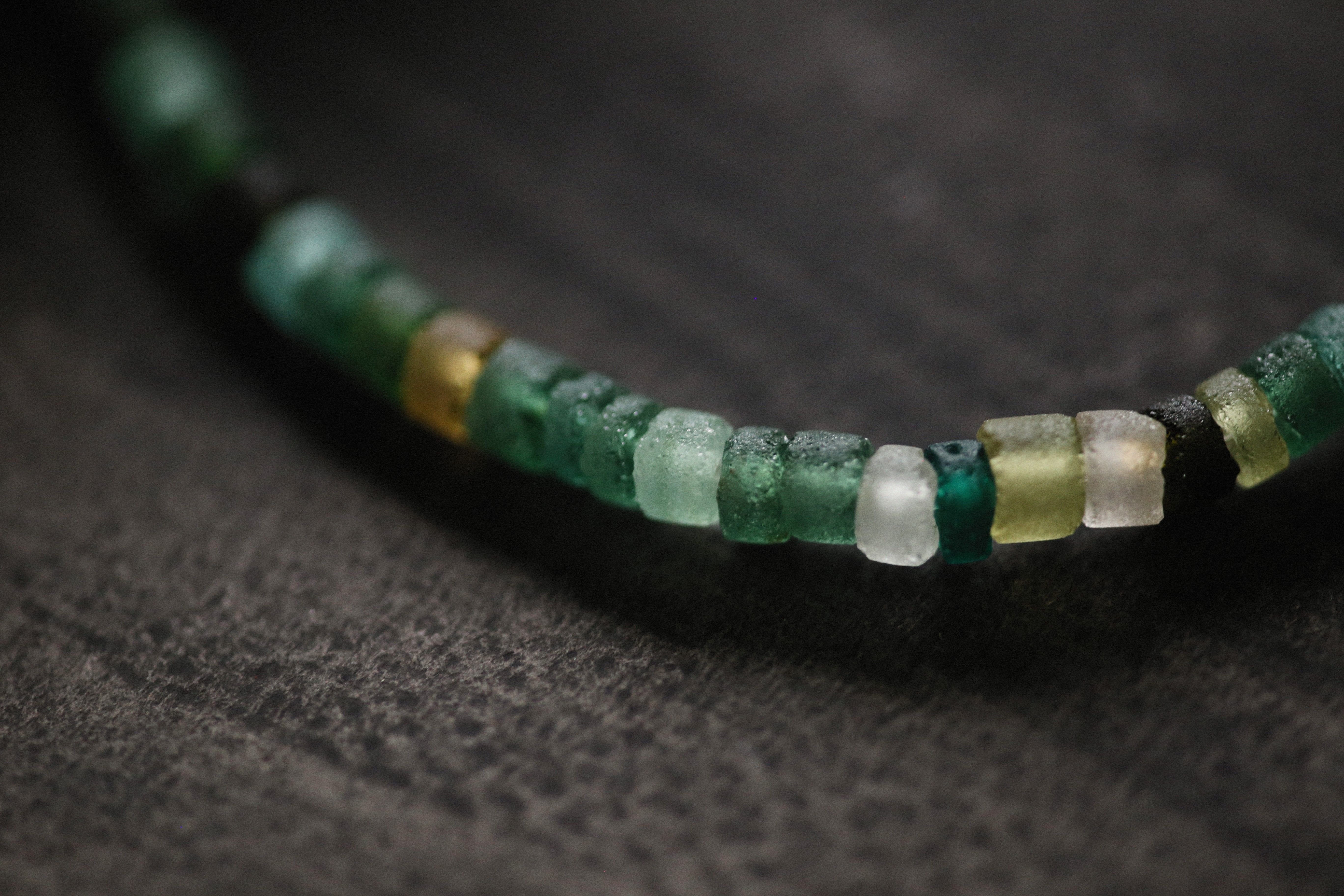 A String of Green Beads · Free Stock Photo