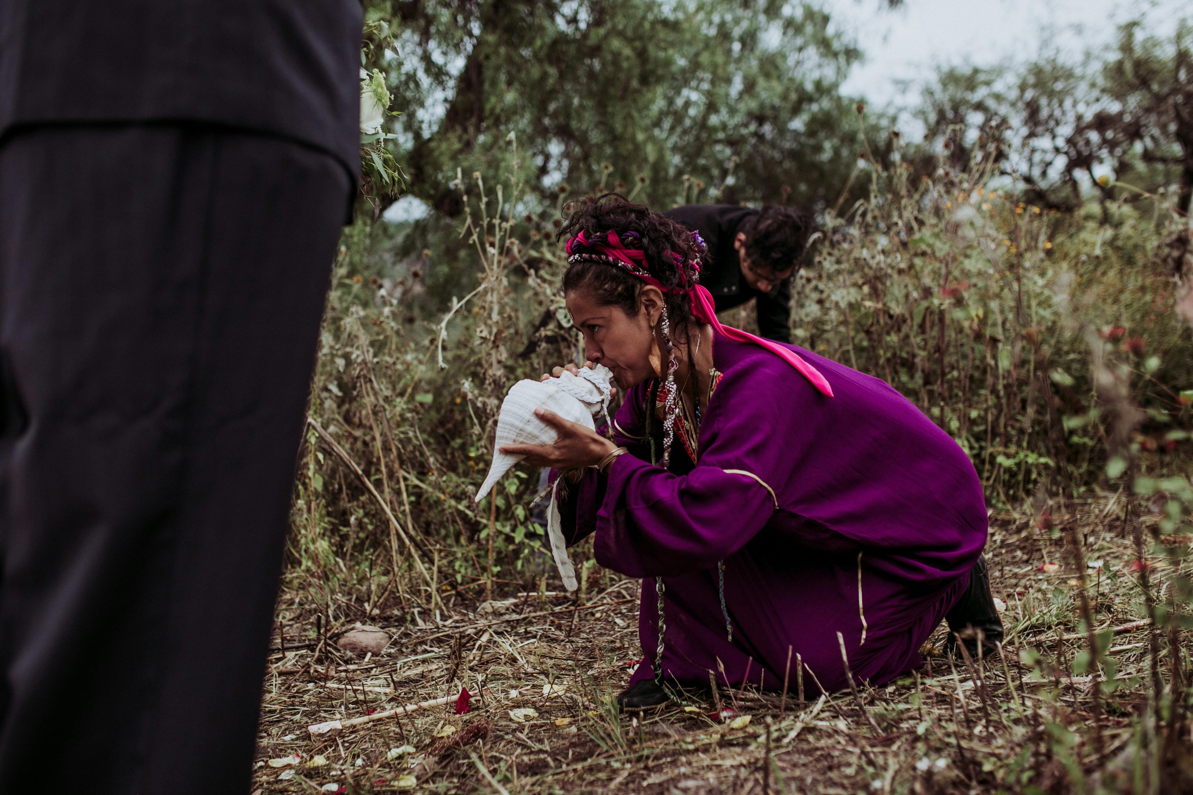 A Woman with a Seashell · Free Stock Photo