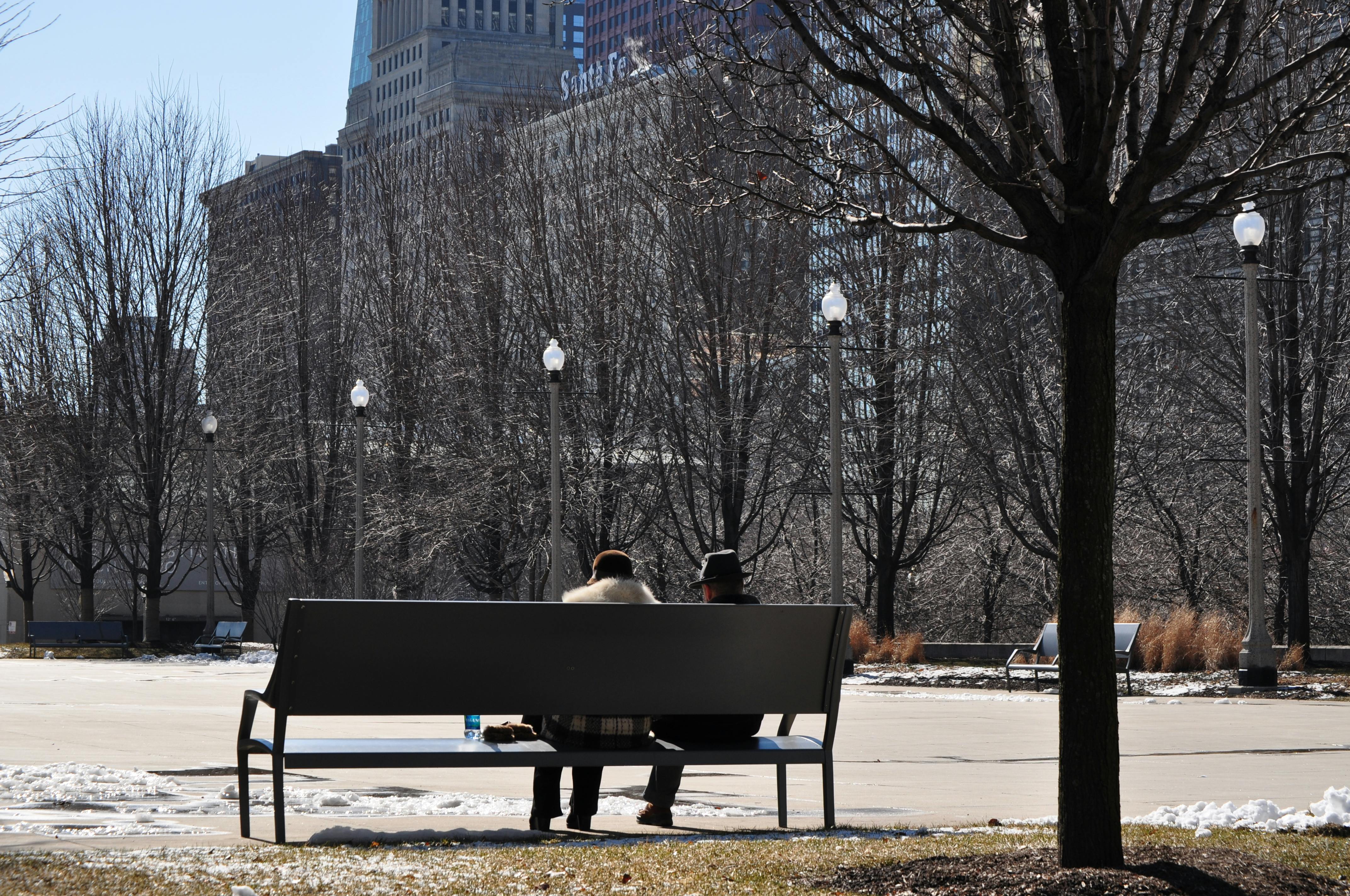 A Couple Sitting on the Bench · Free Stock Photo