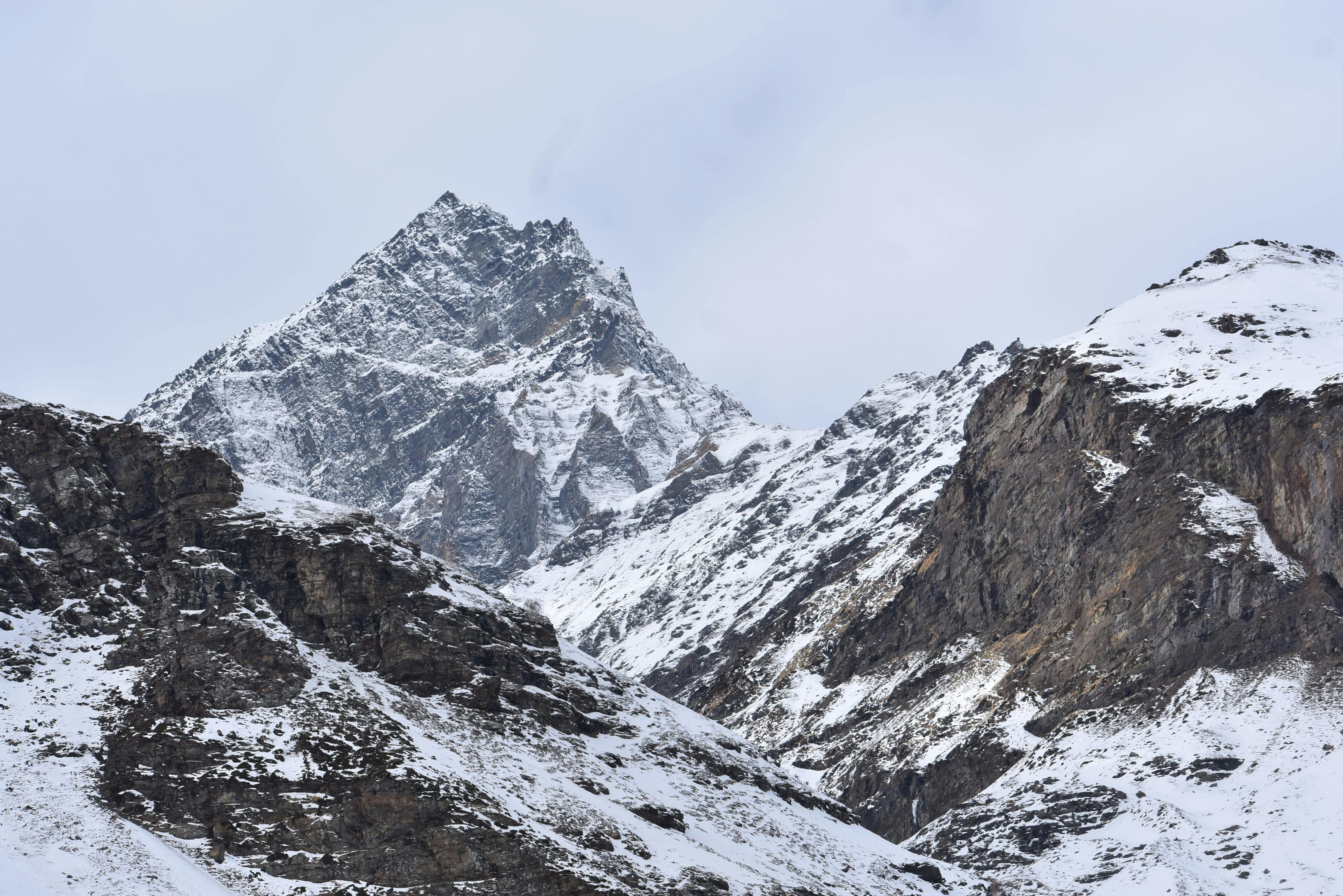 Mountain Hills Covered in Snow · Free Stock Photo