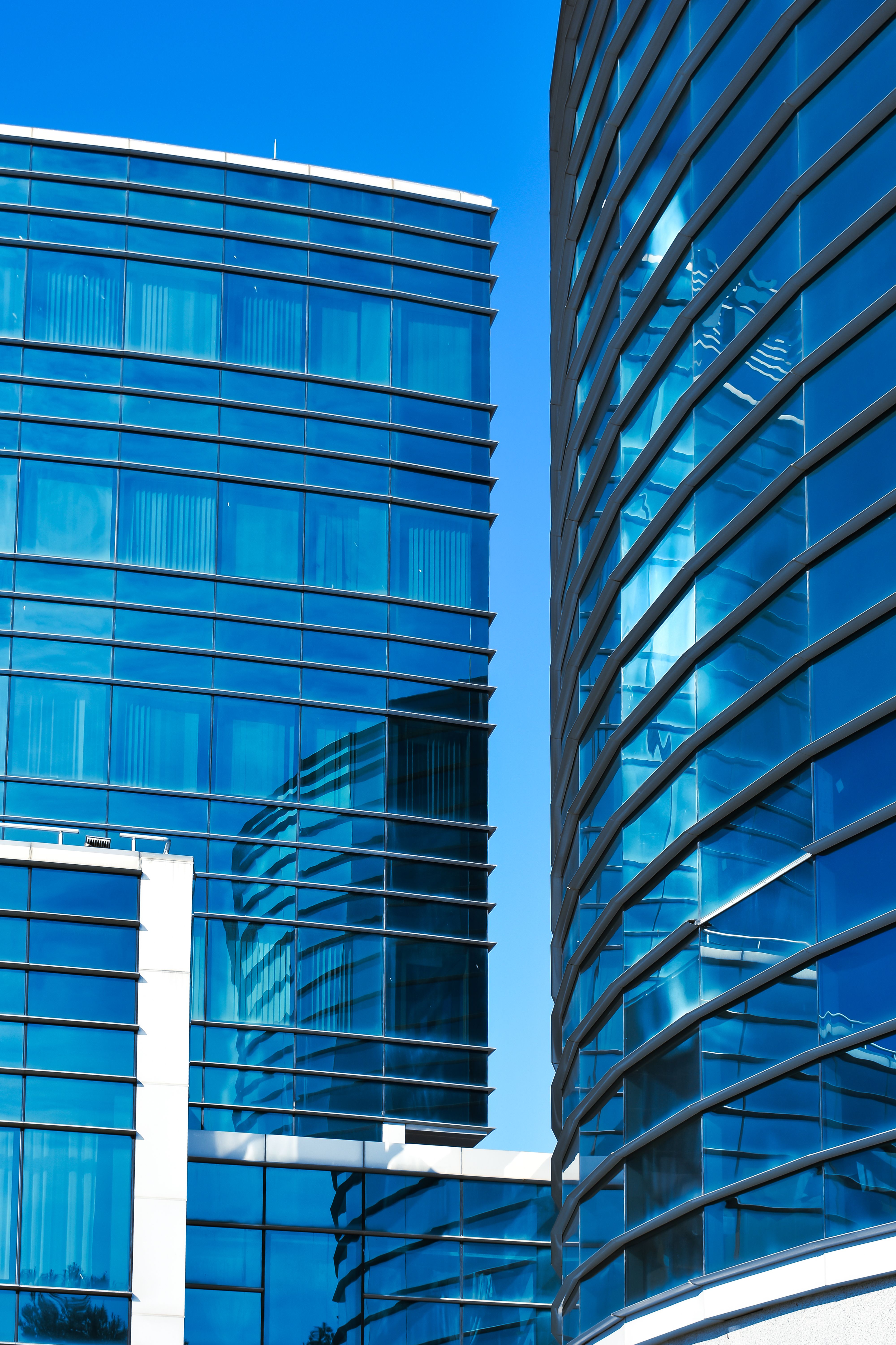 Blue Glass Walled Building · Free Stock Photo