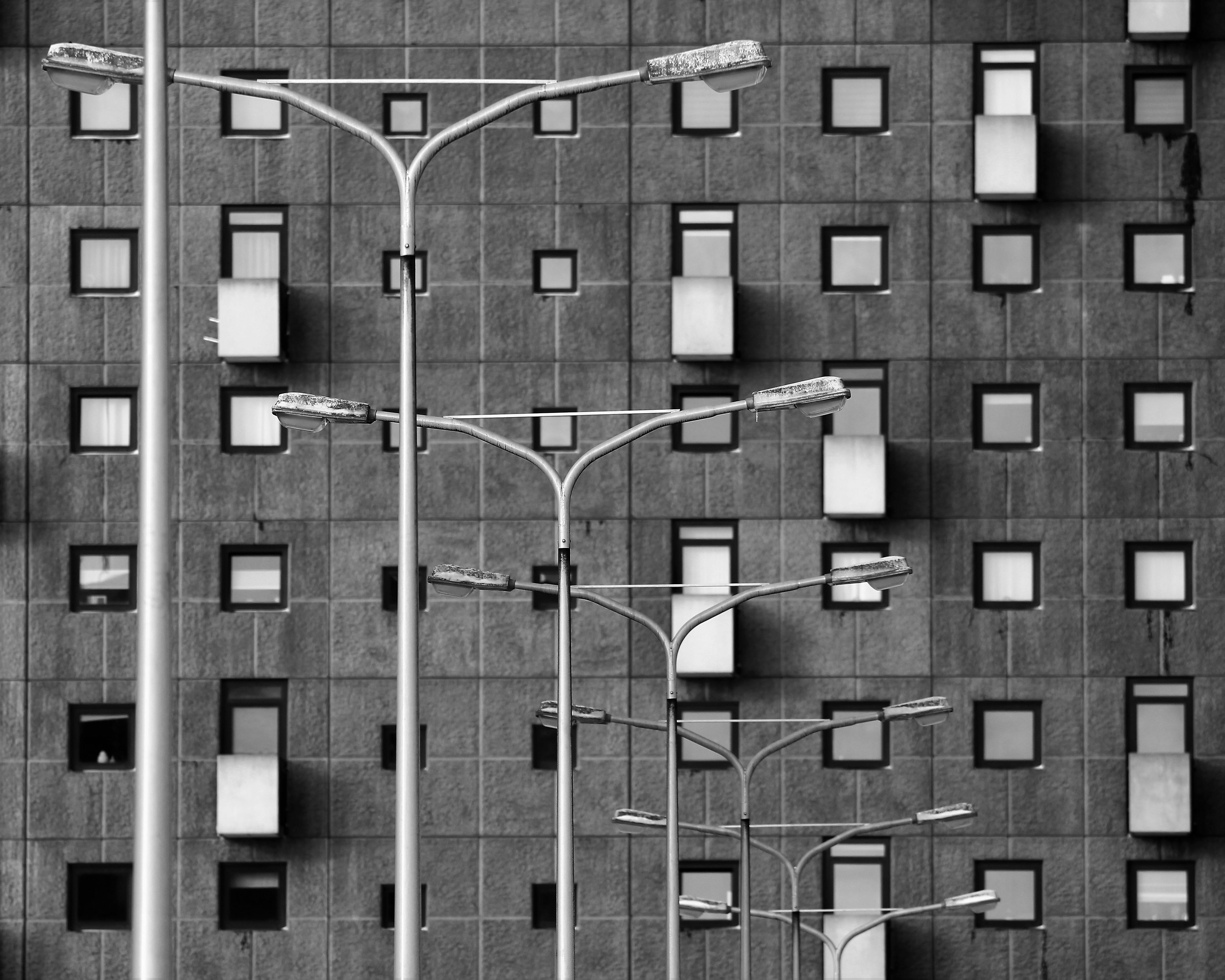 Grayscale Photo Of Building · Free Stock Photo