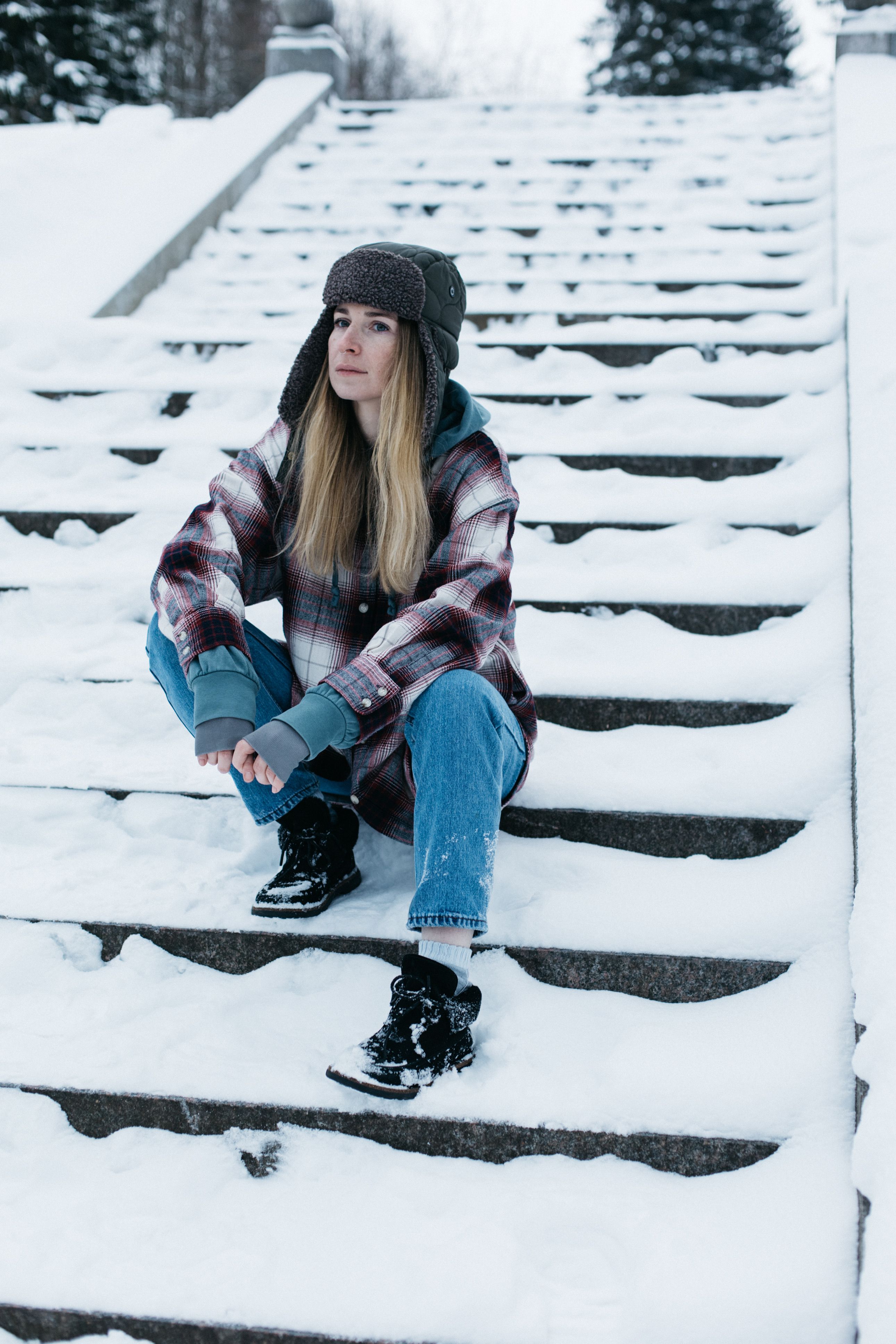 Snow Covered Bad Stairs Photos, Download The BEST Free Snow Covered Bad ...