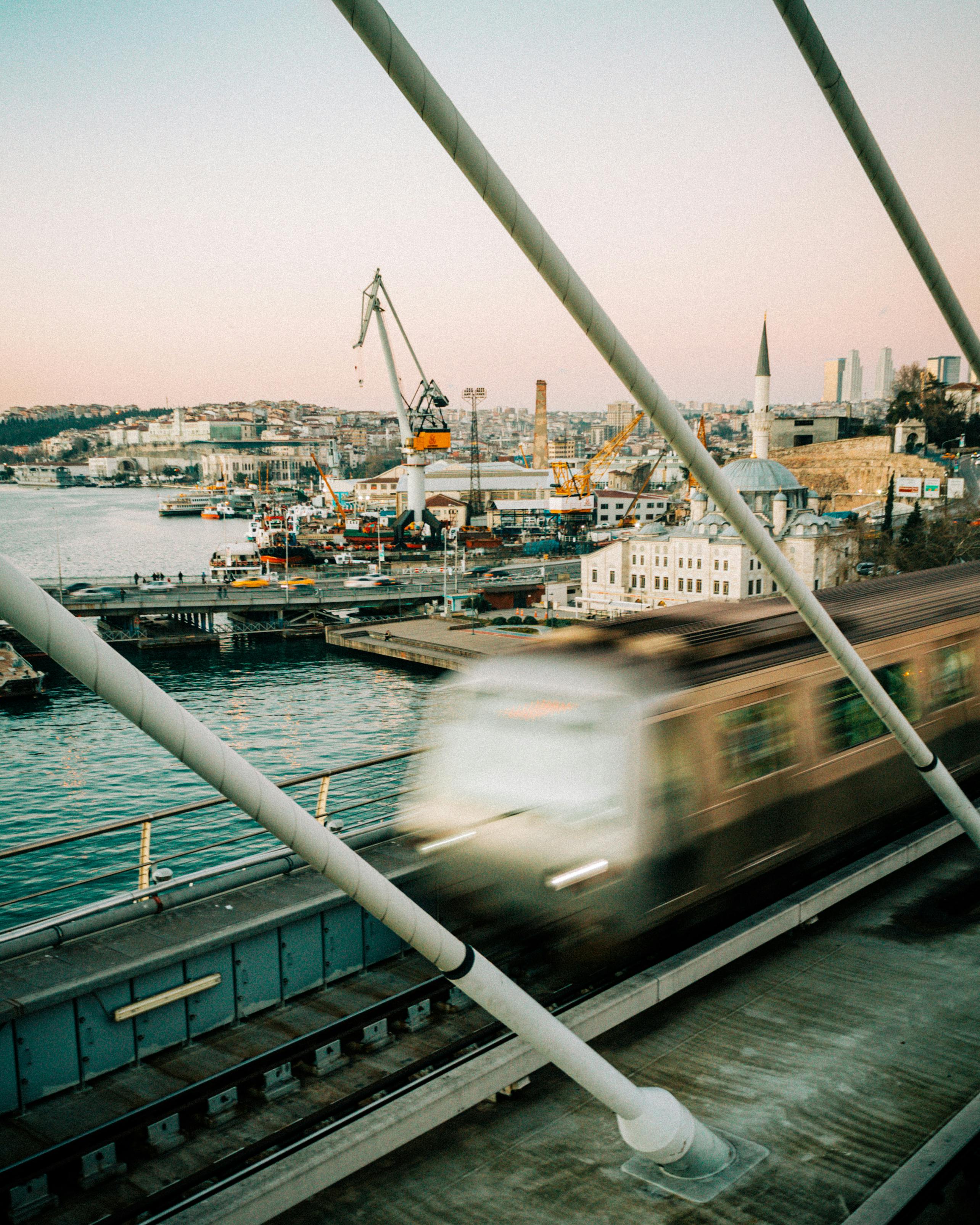 Time Lapse Photography of a Train on Railway · Free Stock Photo