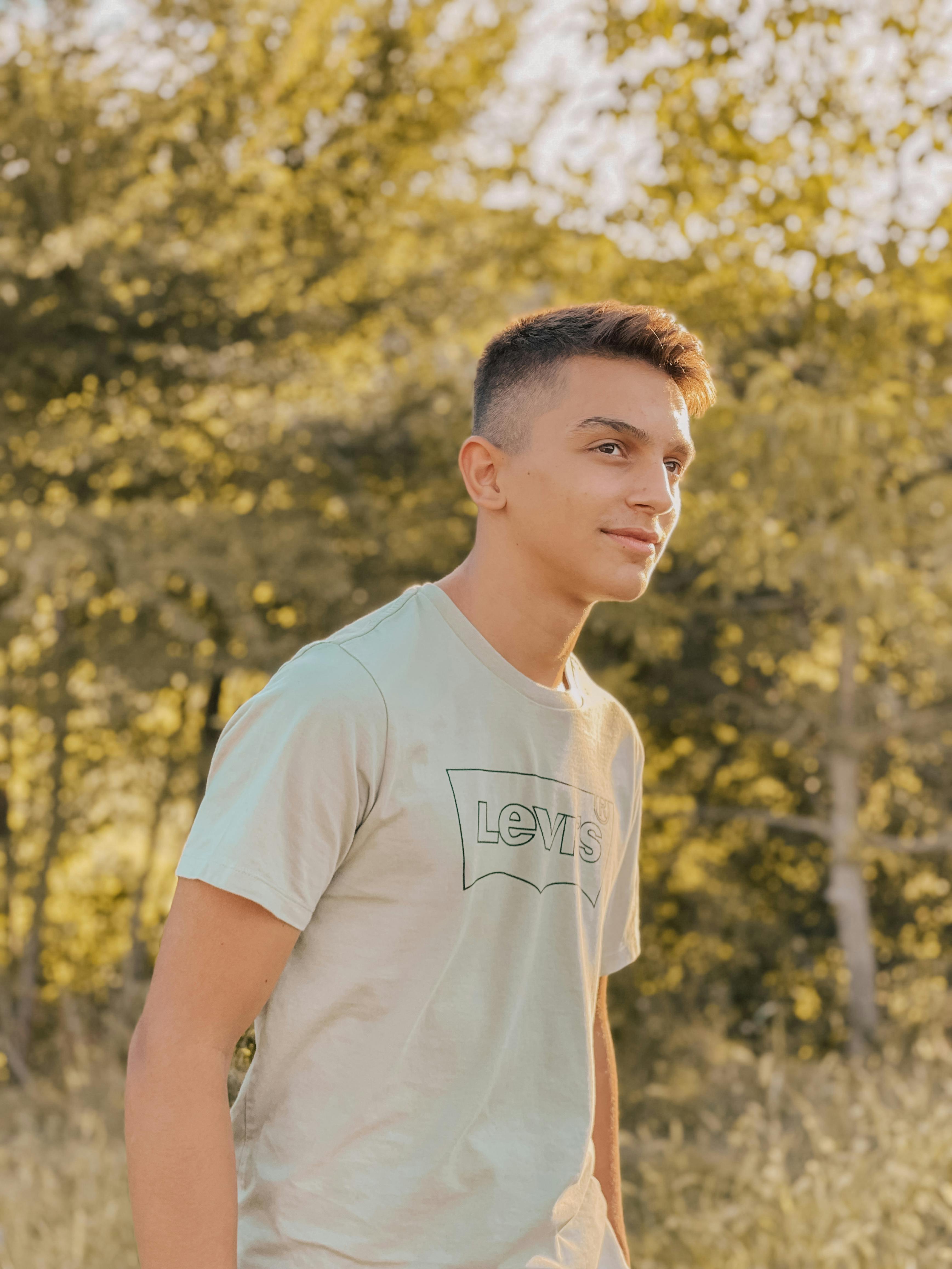 Smiling Man Looking Afar · Free Stock Photo