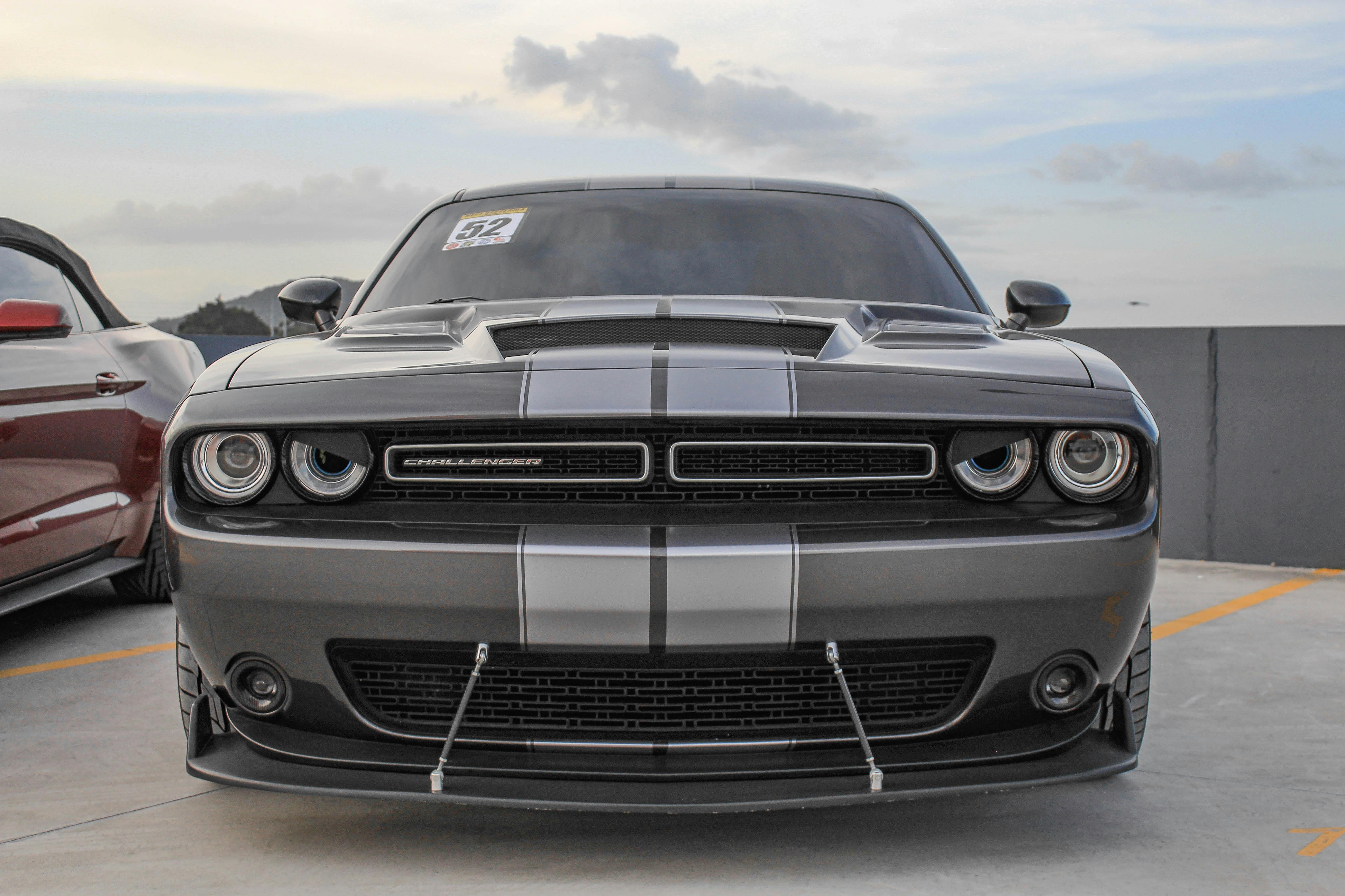 Front View of a Dodge Challenger · Free Stock Photo