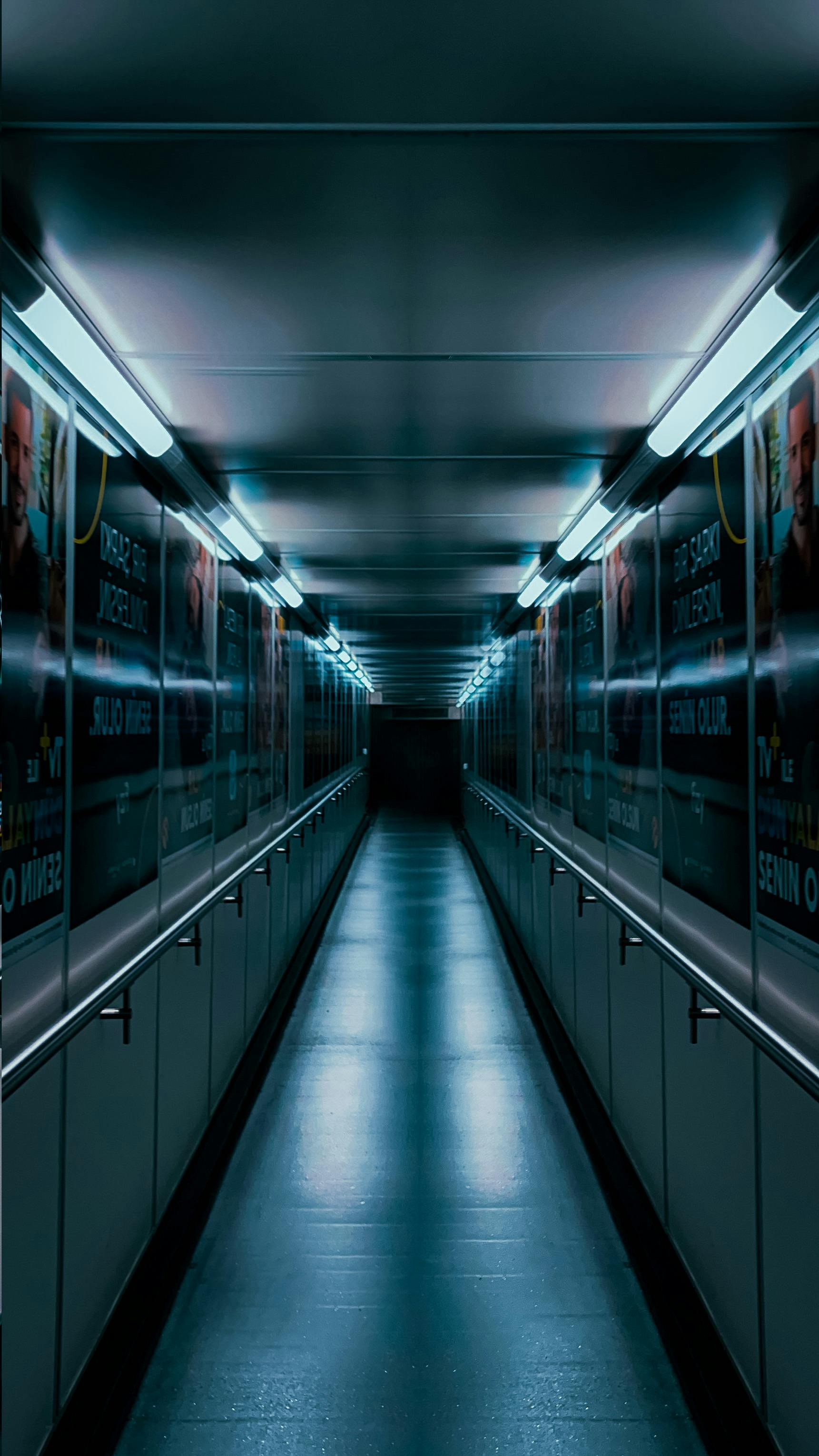 Photo of Empty Dimly Lit Hallway · Free Stock Photo