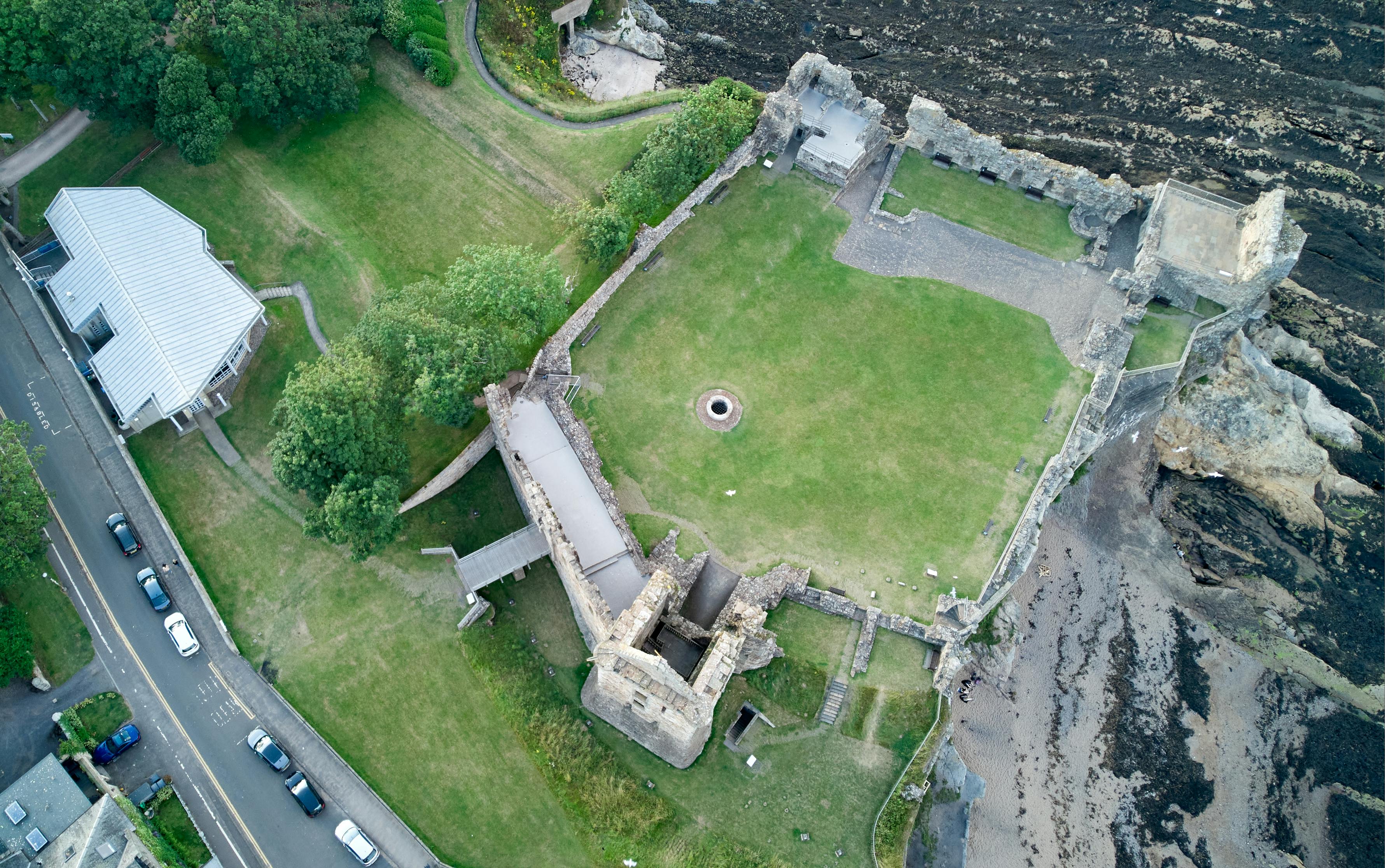 Aerial View of the Saxon Shore Forts in Scotland · Free Stock Photo