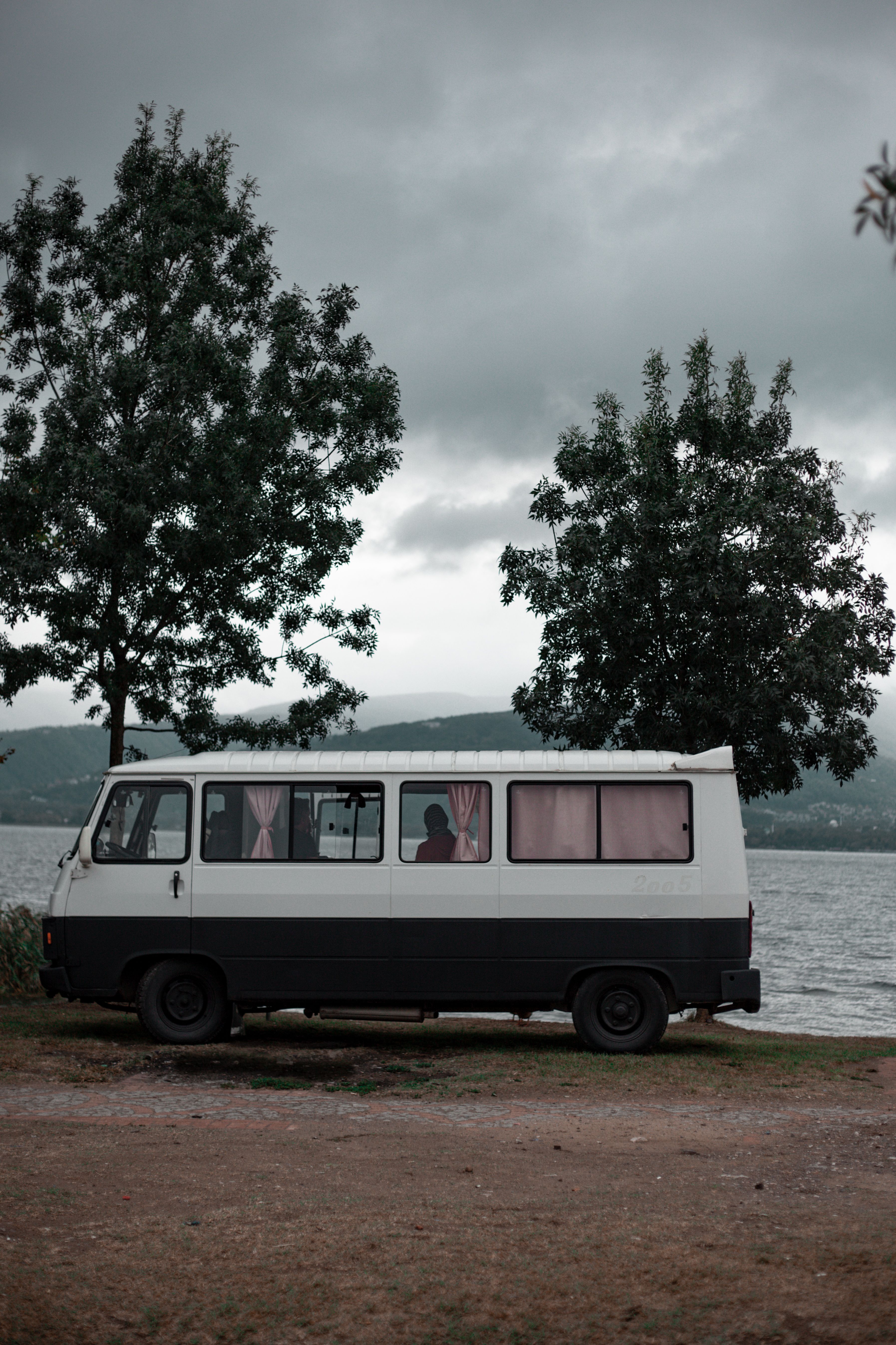 A Parked Barkas Van during Winter · Free Stock Photo