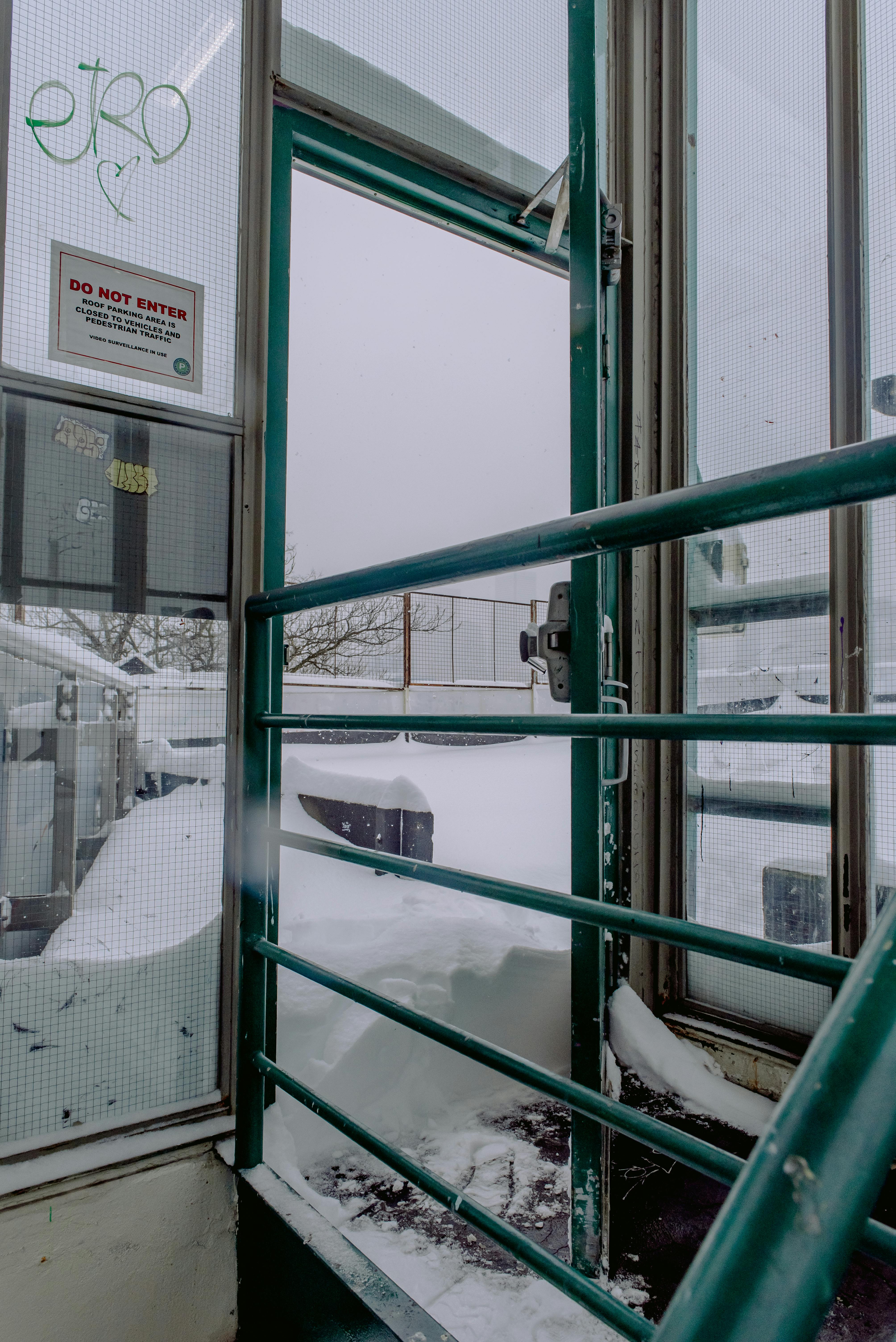 Thick Layer of Snow Outdoors Photographed from the Inside · Free Stock ...