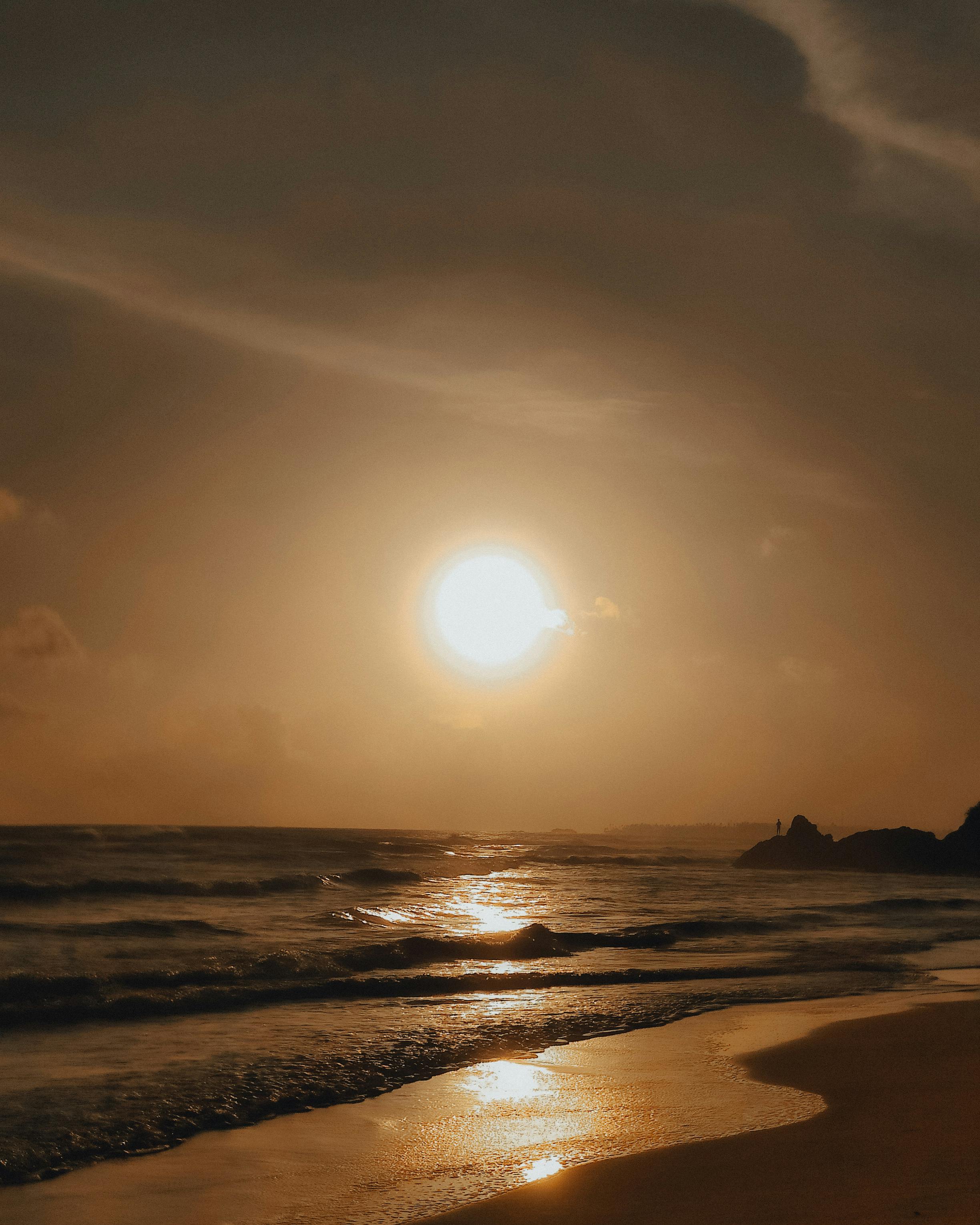 Seashore With Sea Waves during Daytime · Free Stock Photo