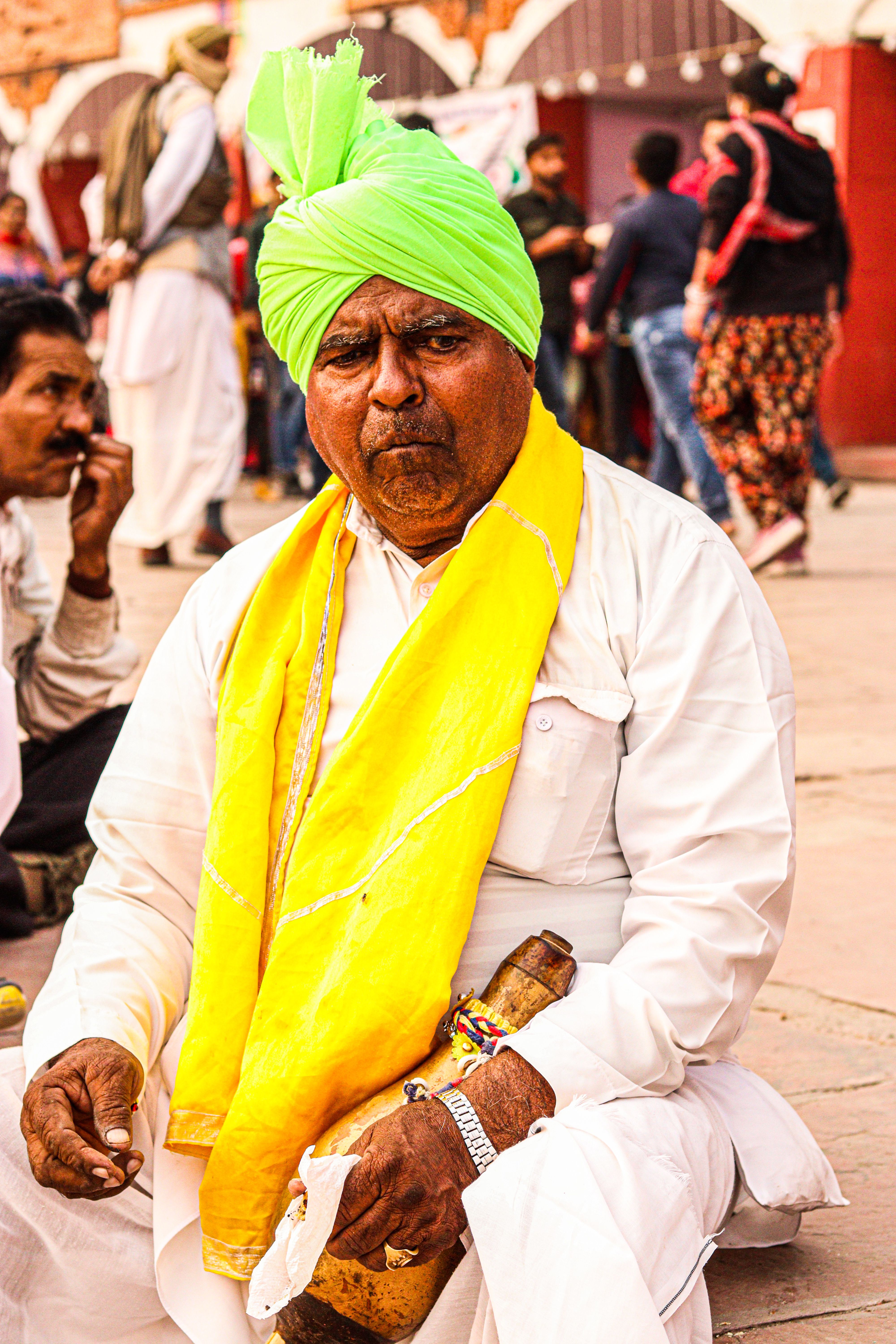 Man in Turban and Scarf · Free Stock Photo
