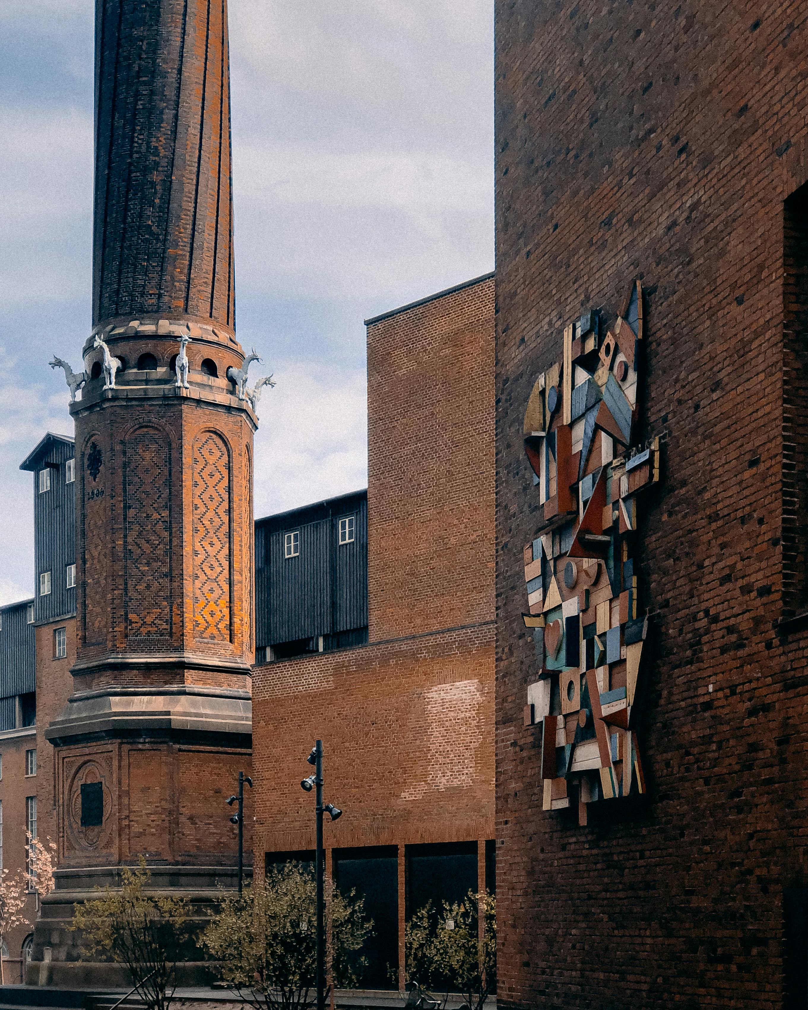 Art on a Brick Building · Free Stock Photo