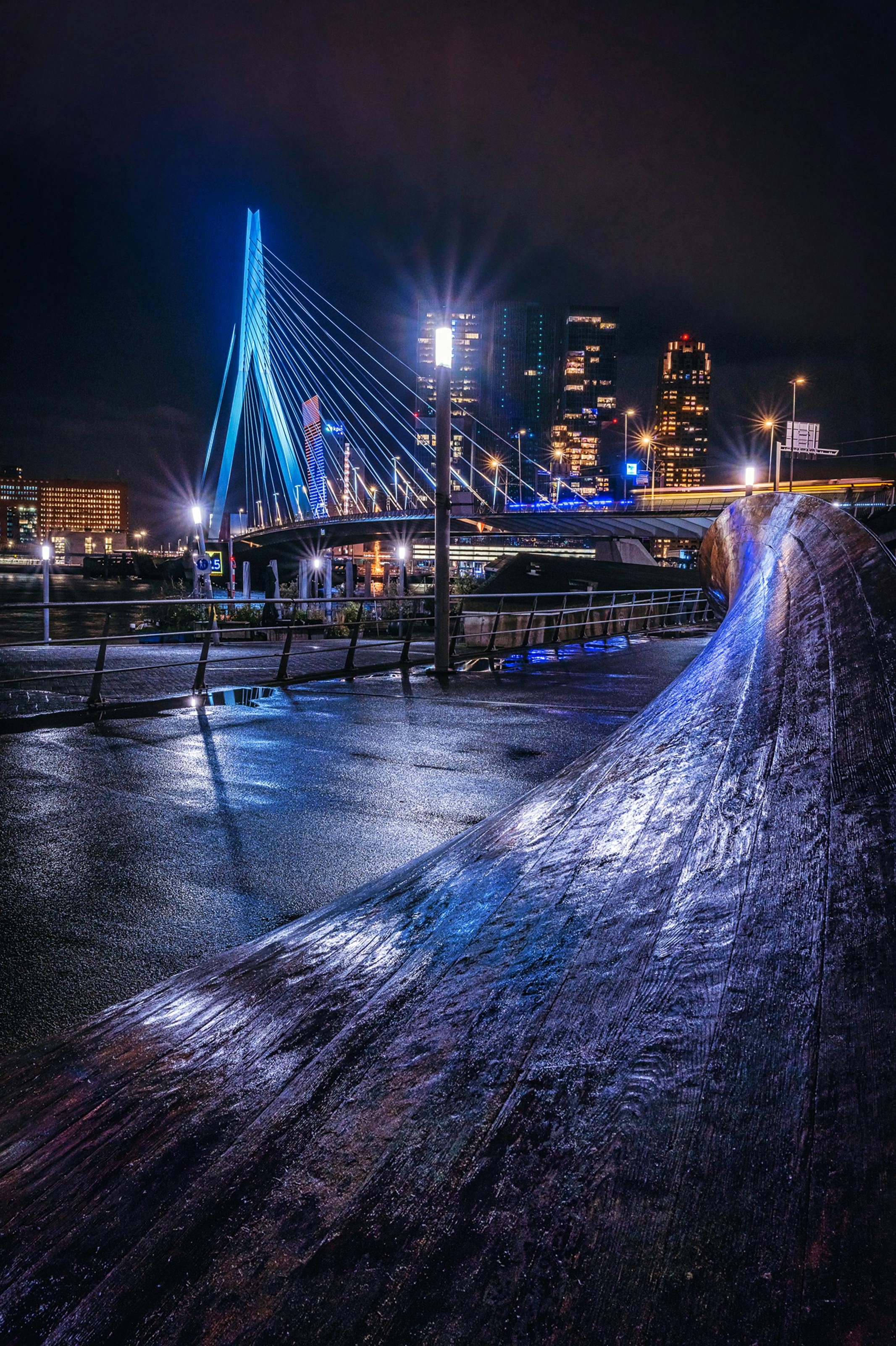 Illuminated Bridge During Night Time · Free Stock Photo