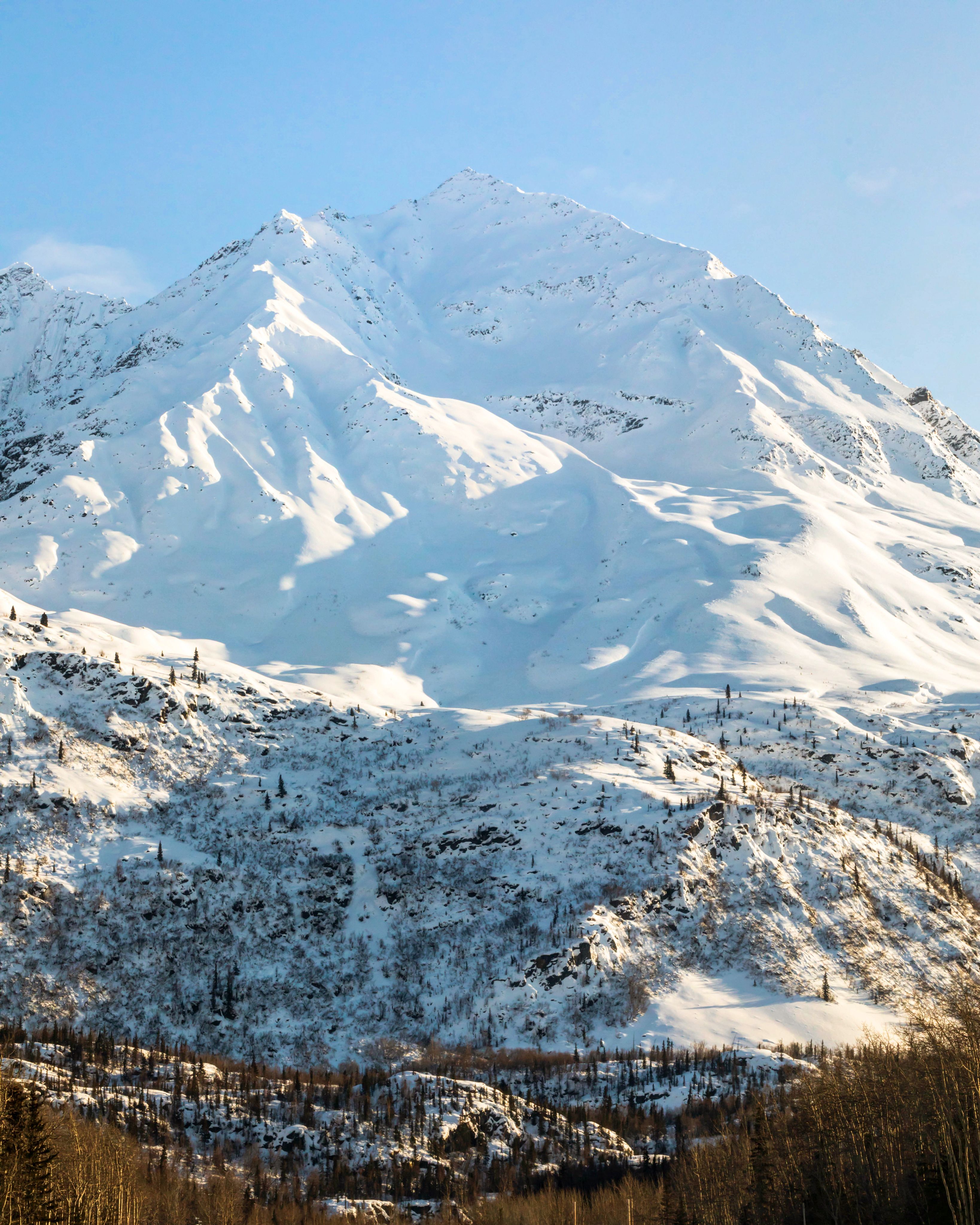 White Snow Covered Mountain Under Blue Sky · Free Stock Photo