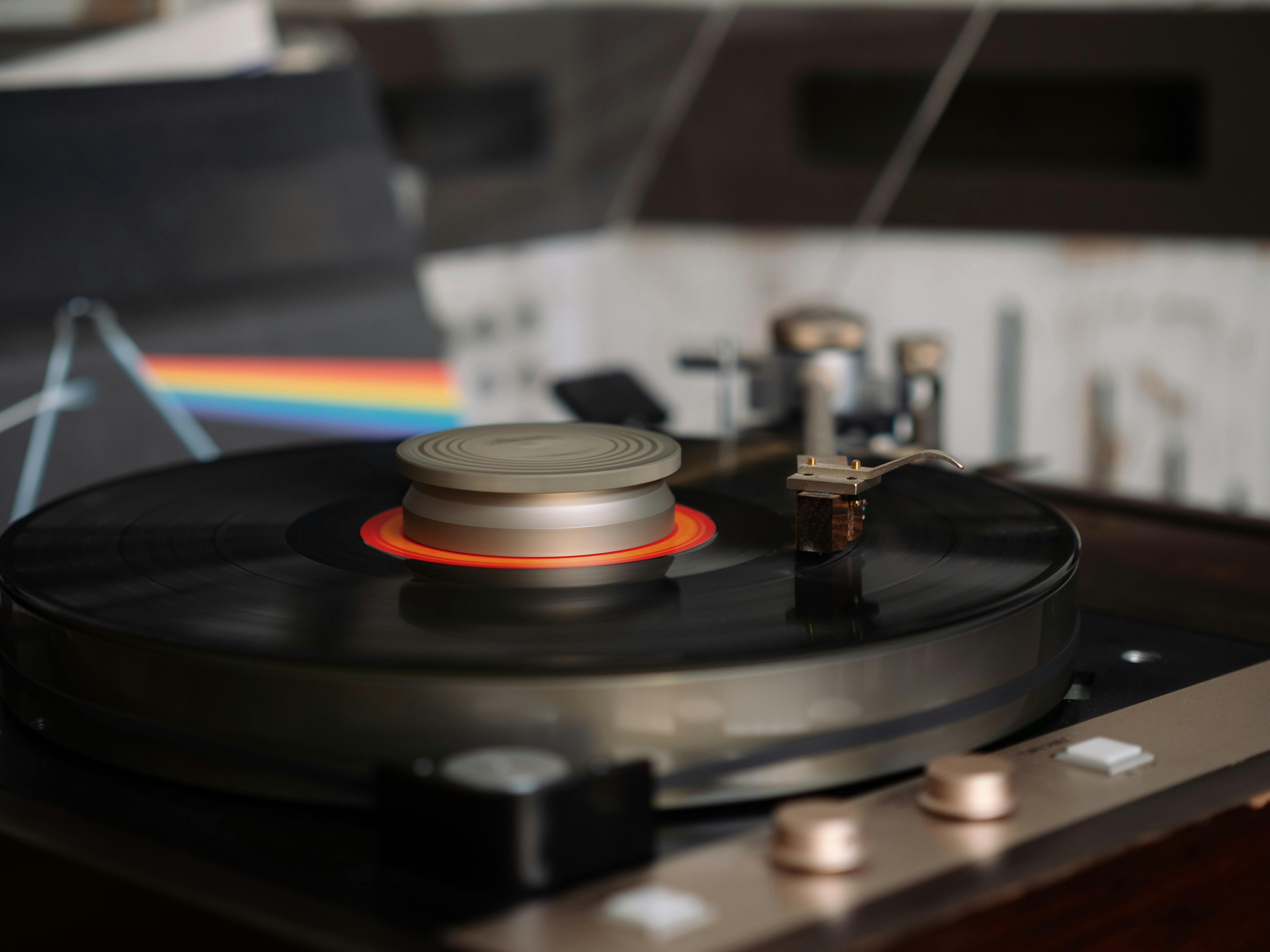 Black Vinyl Record Player · Free Stock Photo