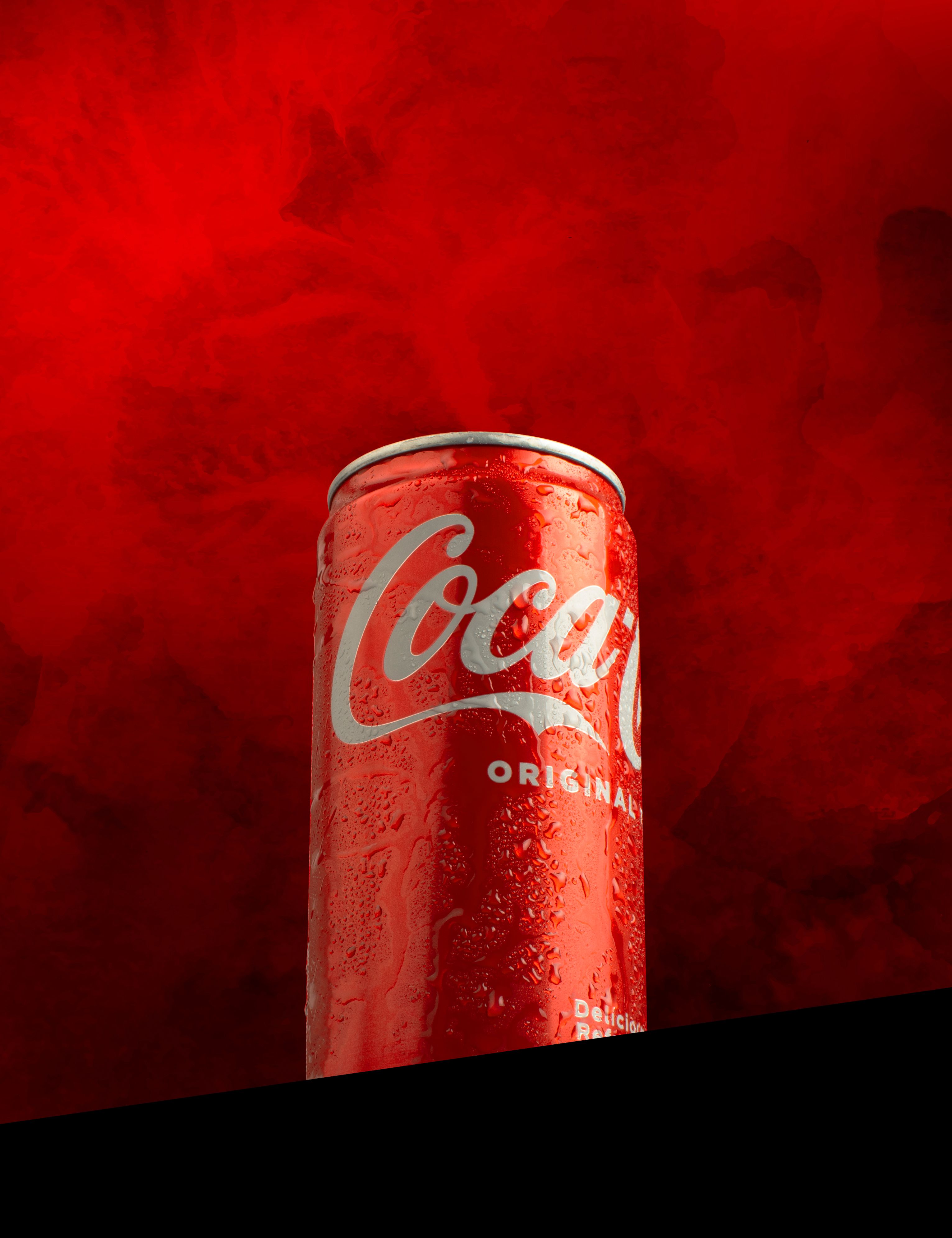 Low Angle Shot of Cola Can · Free Stock Photo