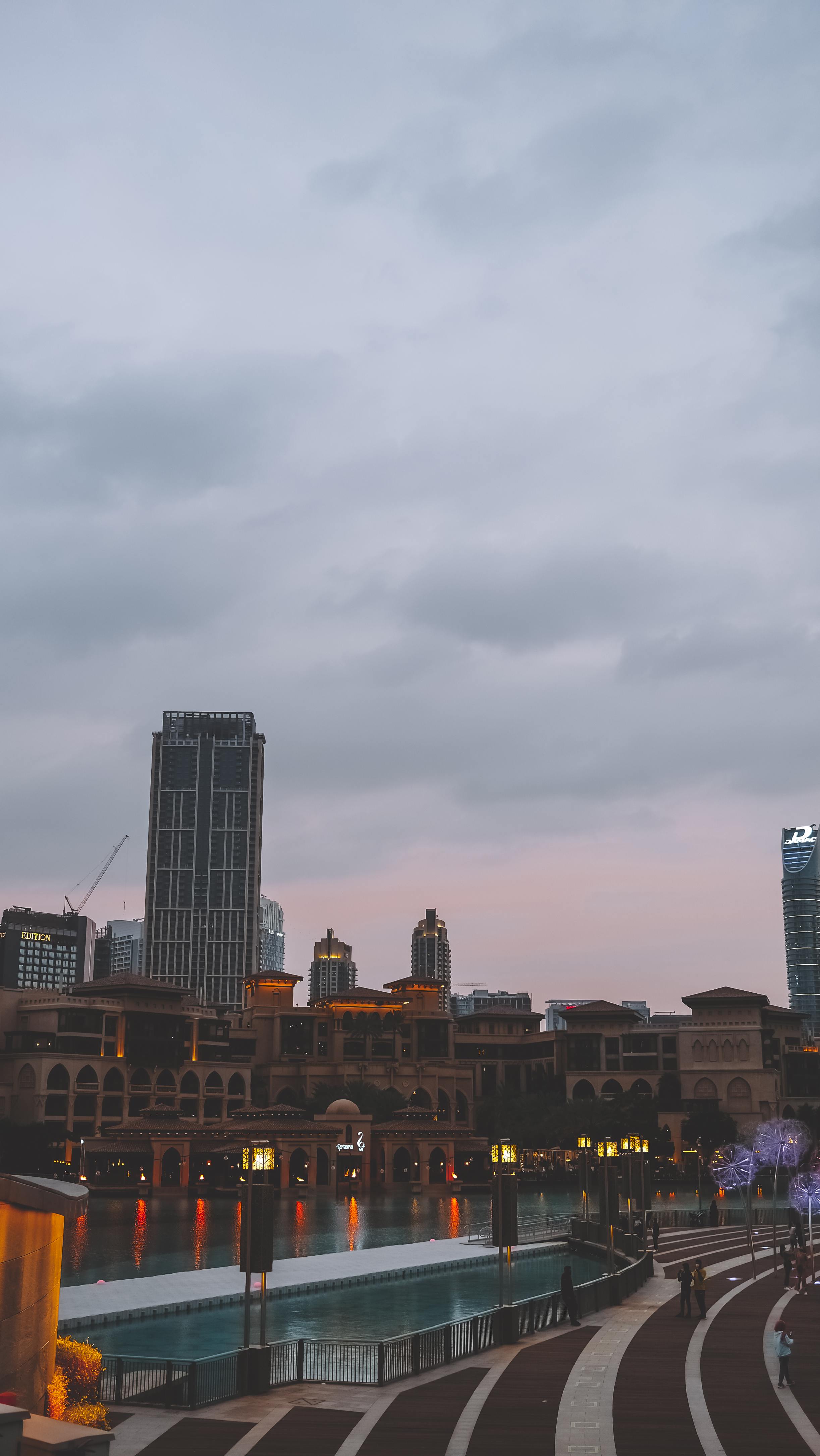 City Buildings Under Purple Sky · Free Stock Photo