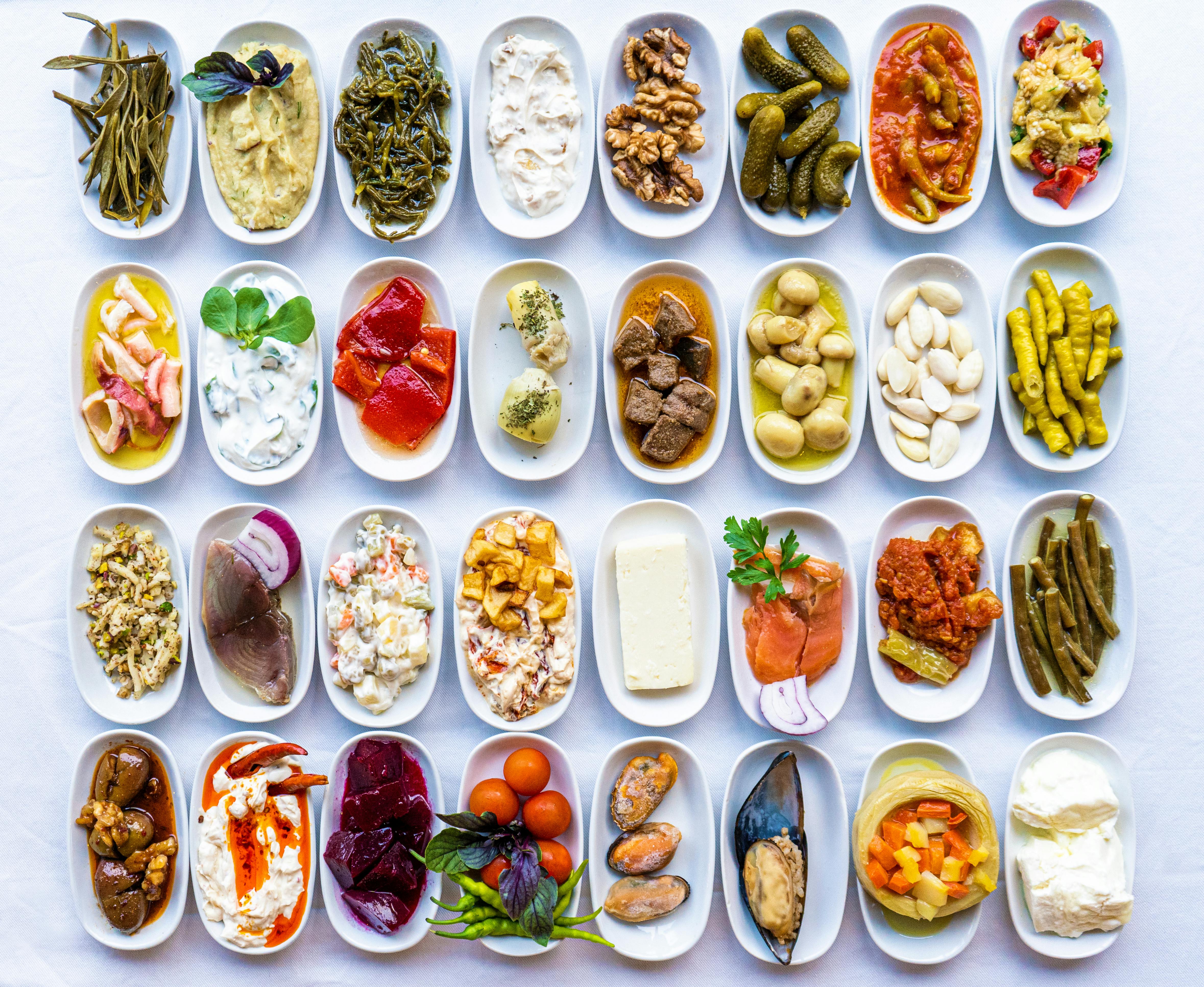 Cooked Food on White Plates · Free Stock Photo