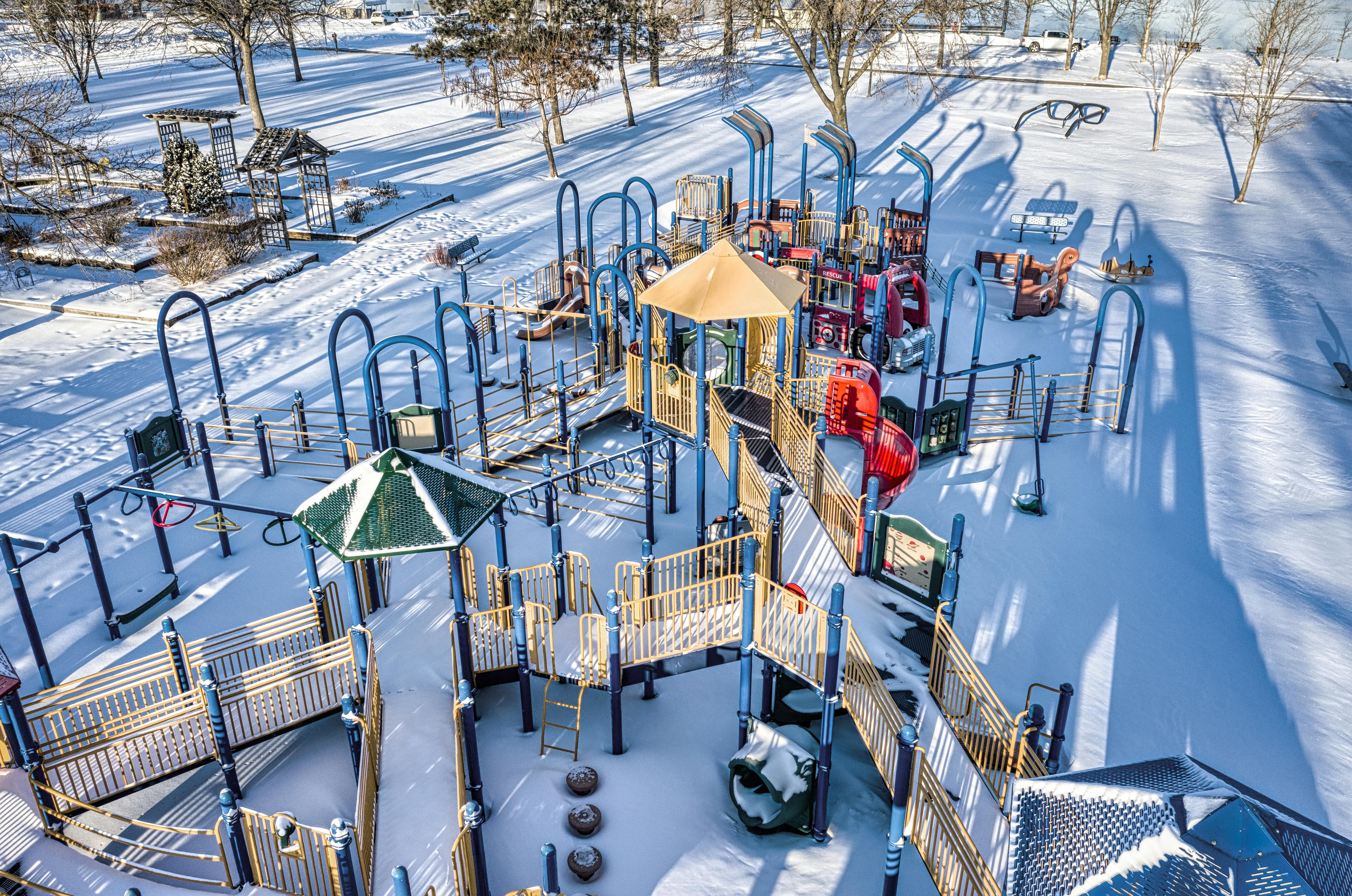 Playground in Winter · Free Stock Photo