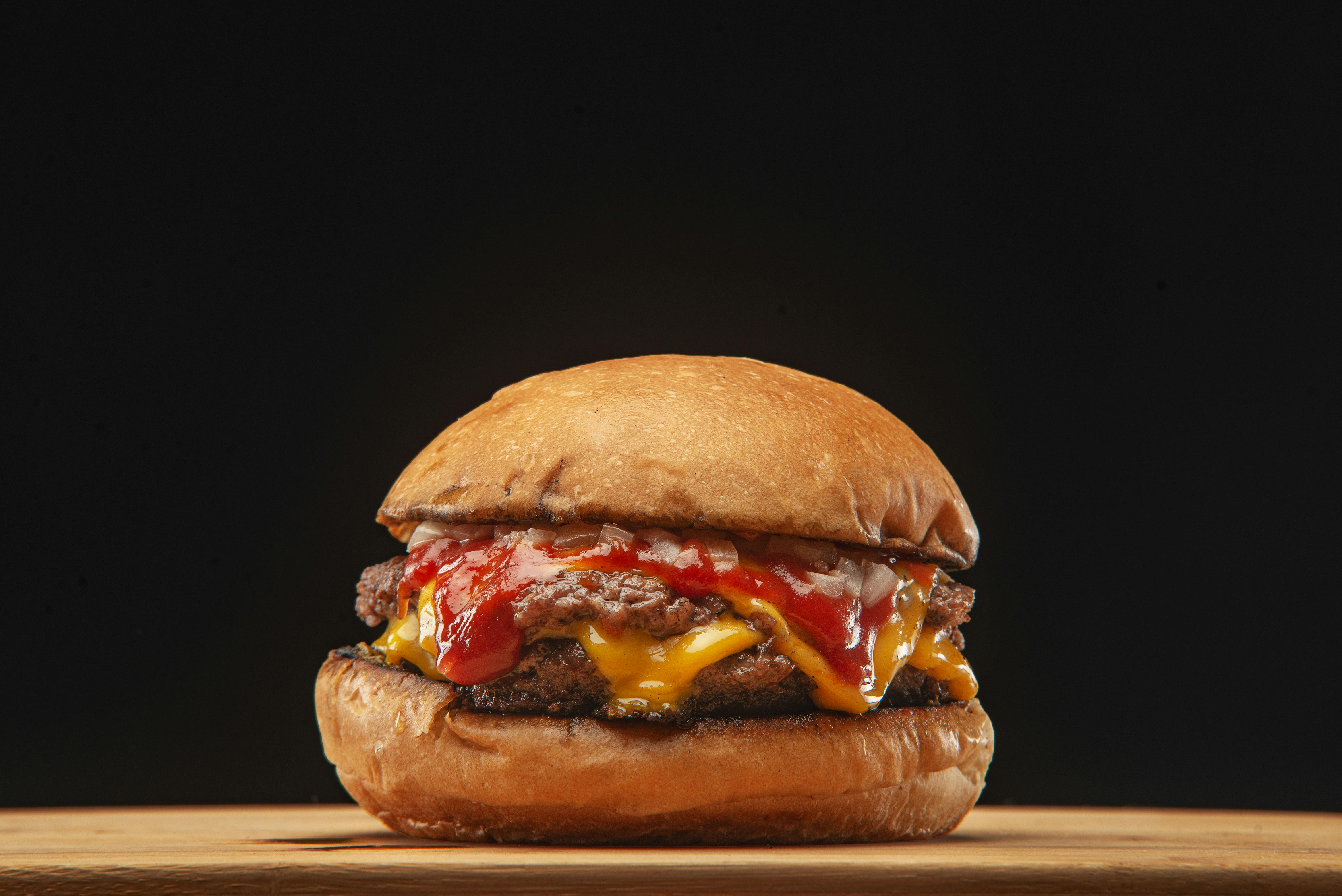 Close Up Shot of a Burger · Free Stock Photo