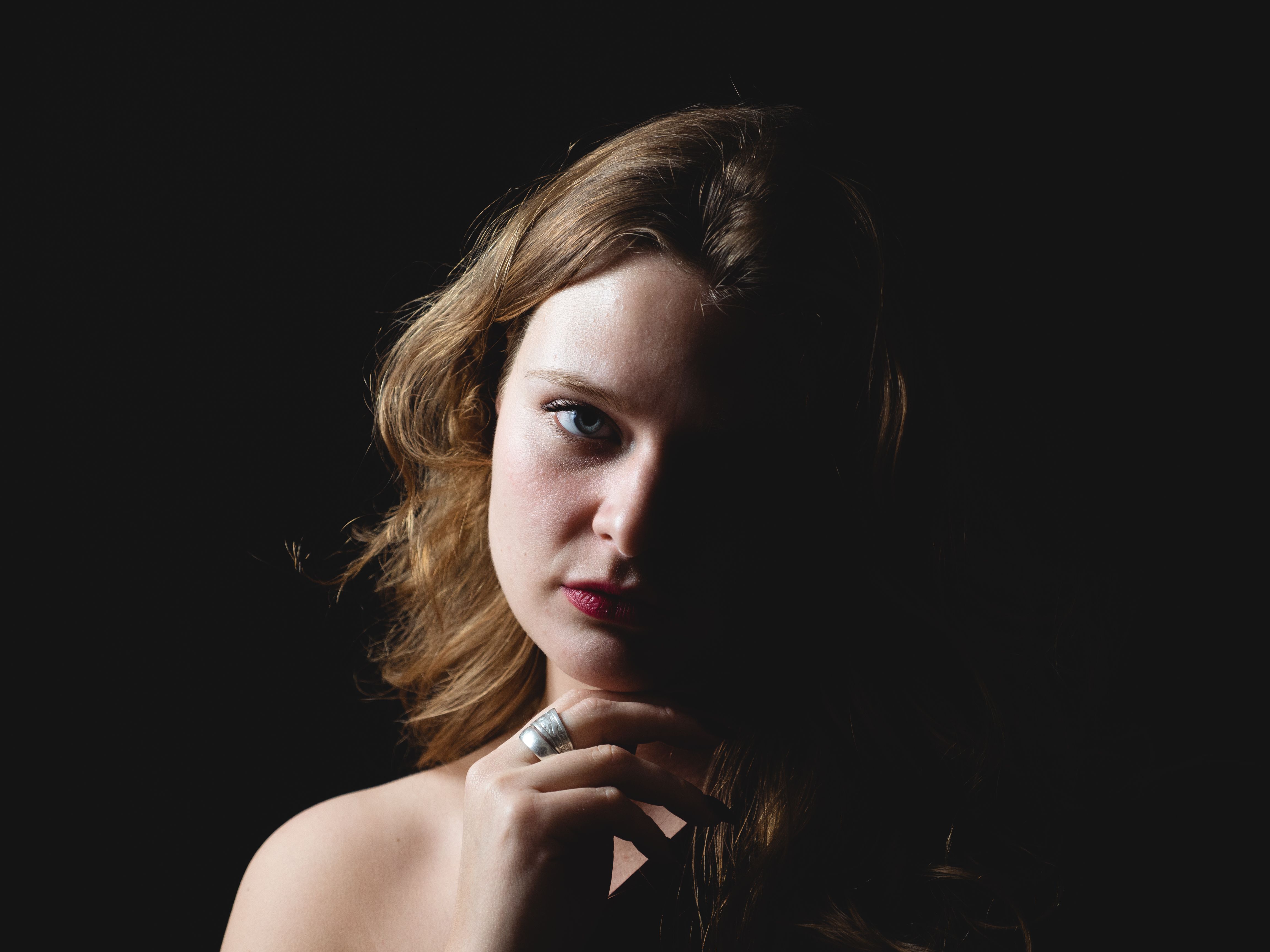 Brown Hair over Woman Face · Free Stock Photo