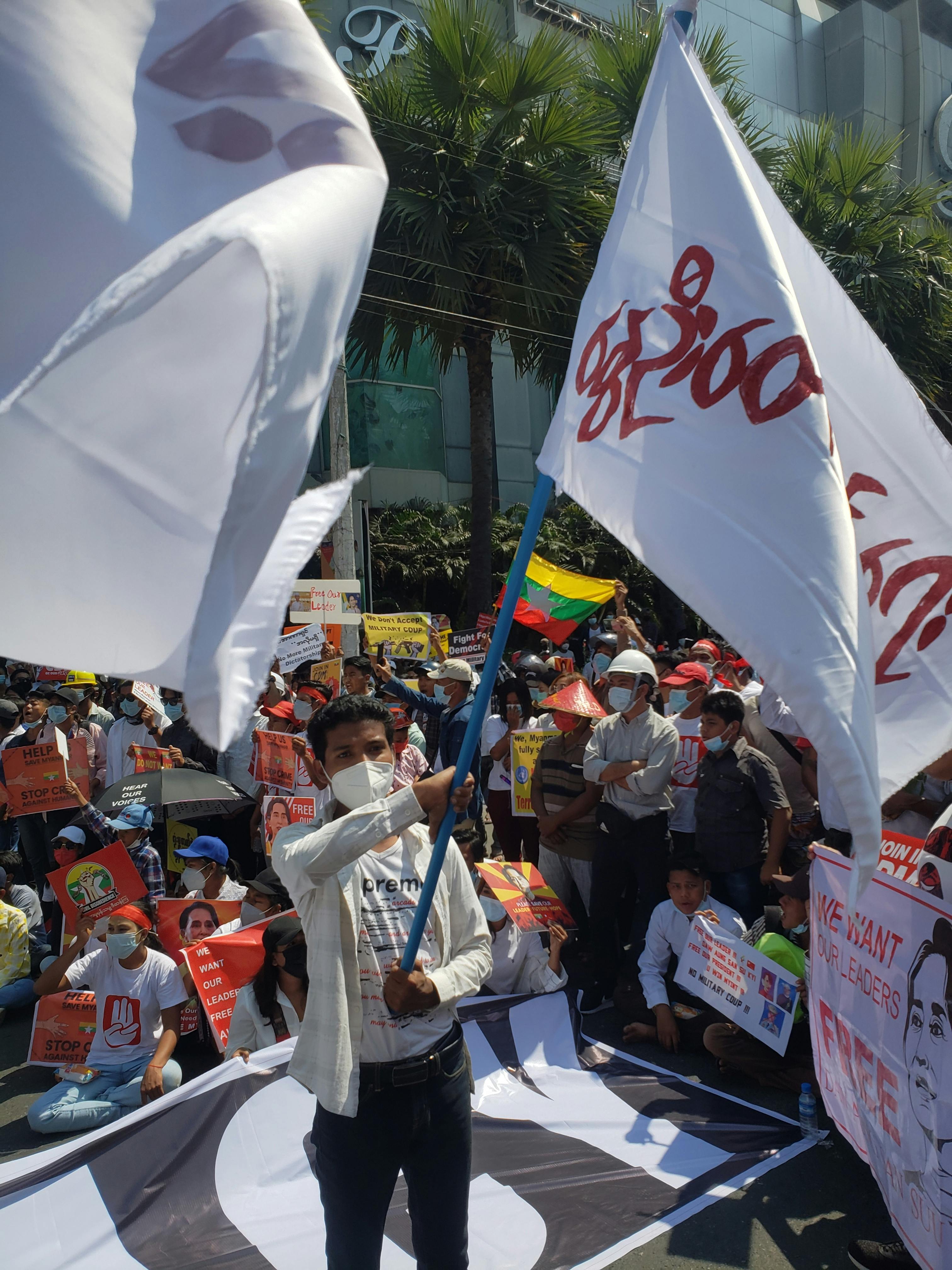 People Sitting Writing Protest Slogans on Cardboard Banners · Free ...