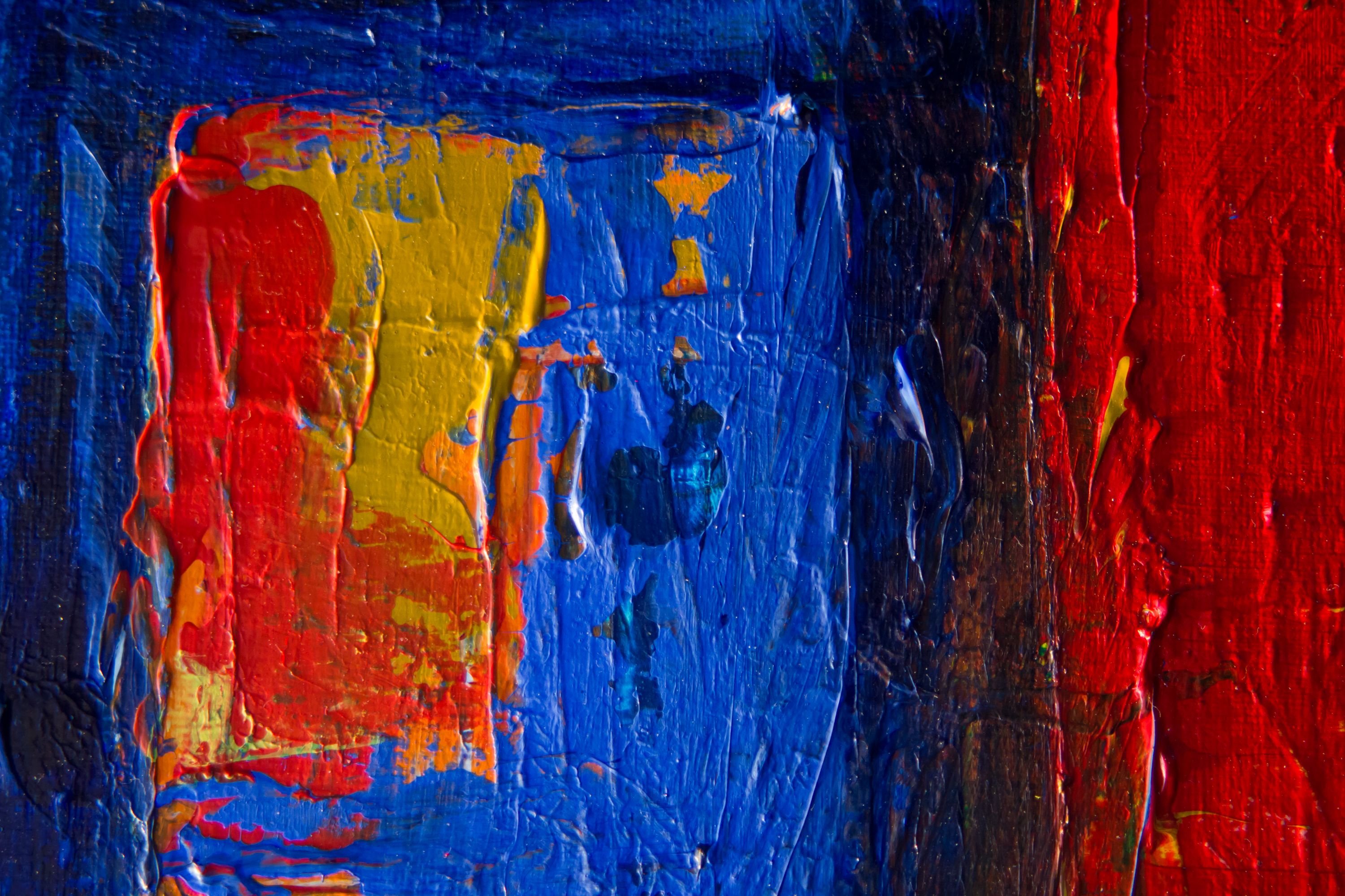 Red And Blue Abstract Painting · Free Stock Photo