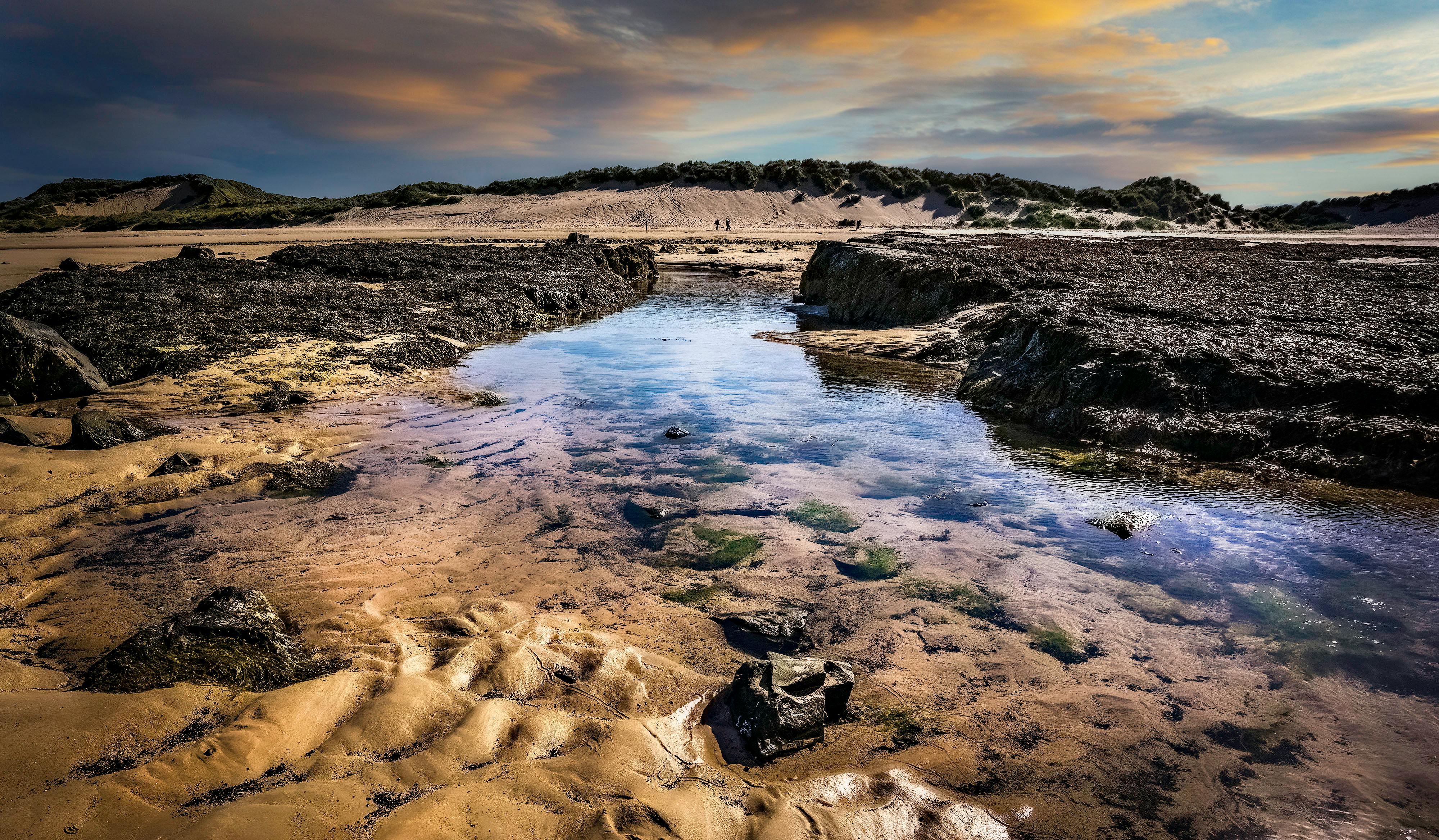 River and Rock Formations Landscape · Free Stock Photo