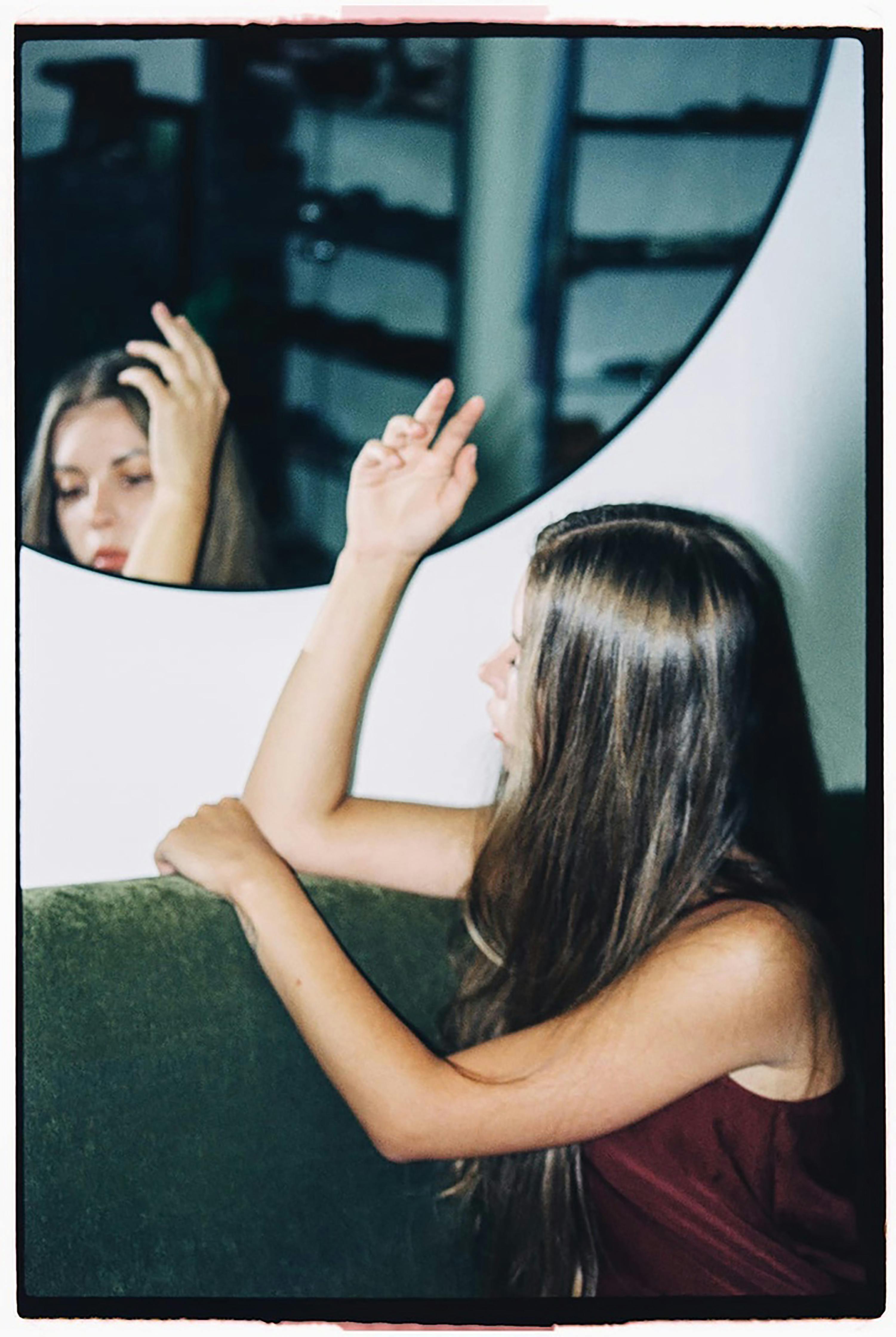 Mirror Reflection of Hand with Flowers · Free Stock Photo