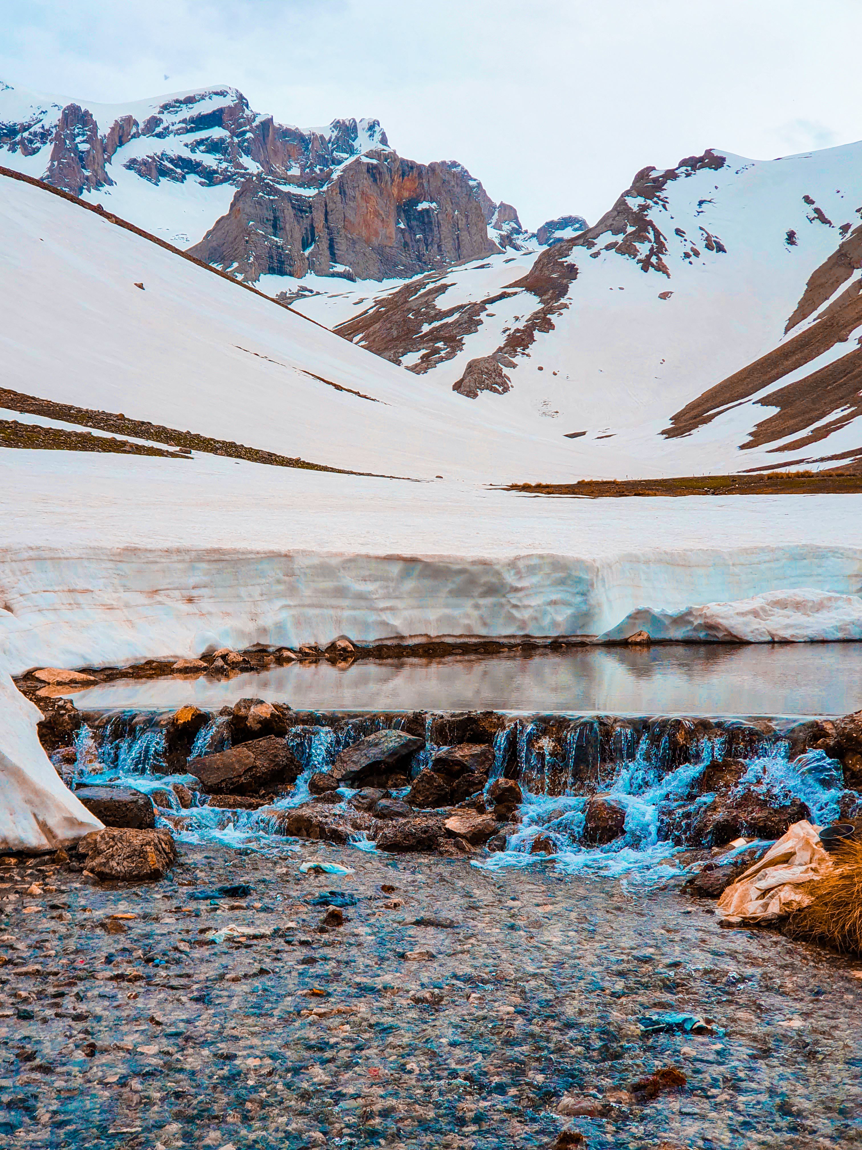 Mountains Snow Waterfall Photos, Download The BEST Free Mountains Snow ...