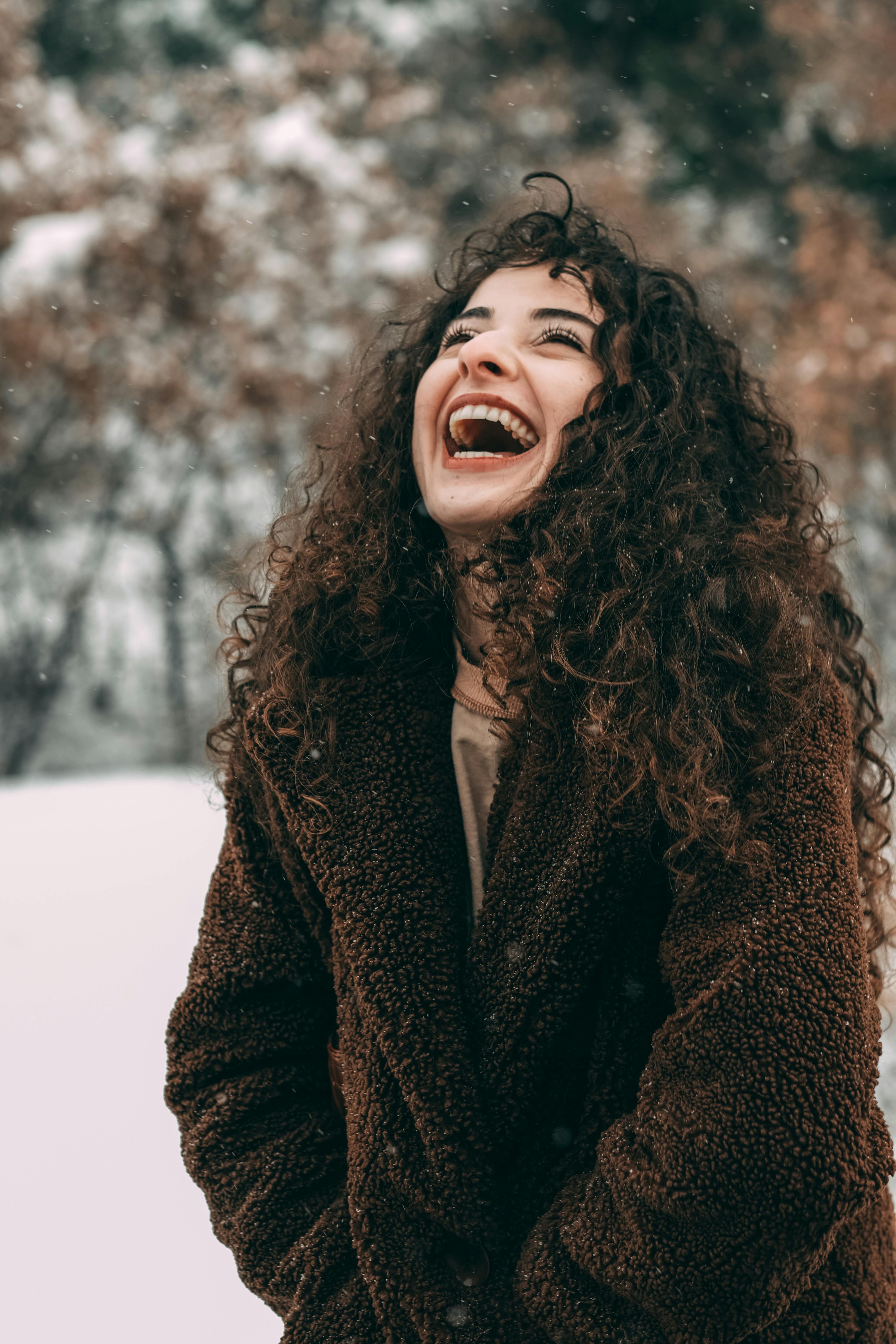 Portrait of Woman Laughing · Free Stock Photo