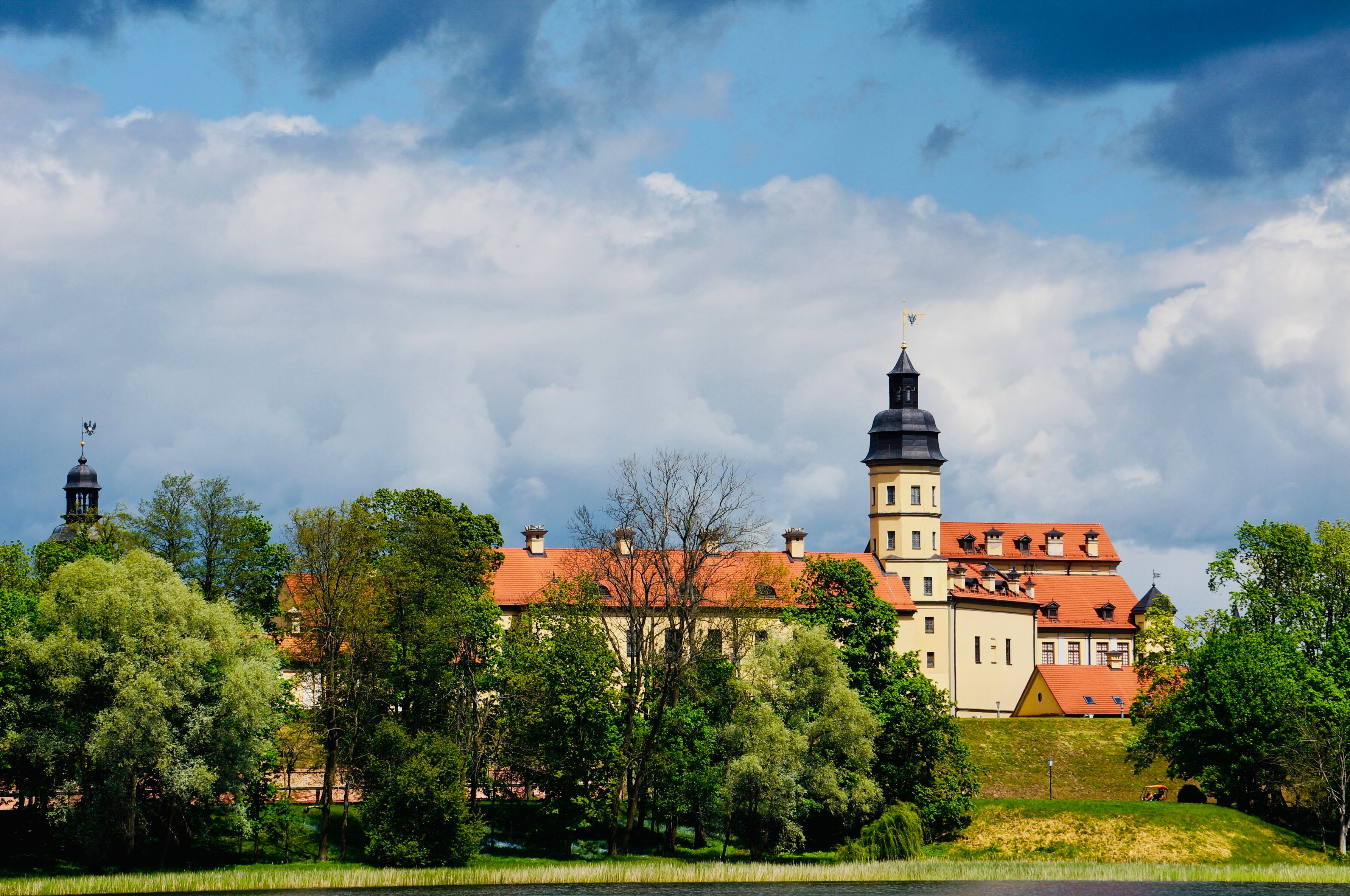 A Green Trees Near the Castle · Free Stock Photo