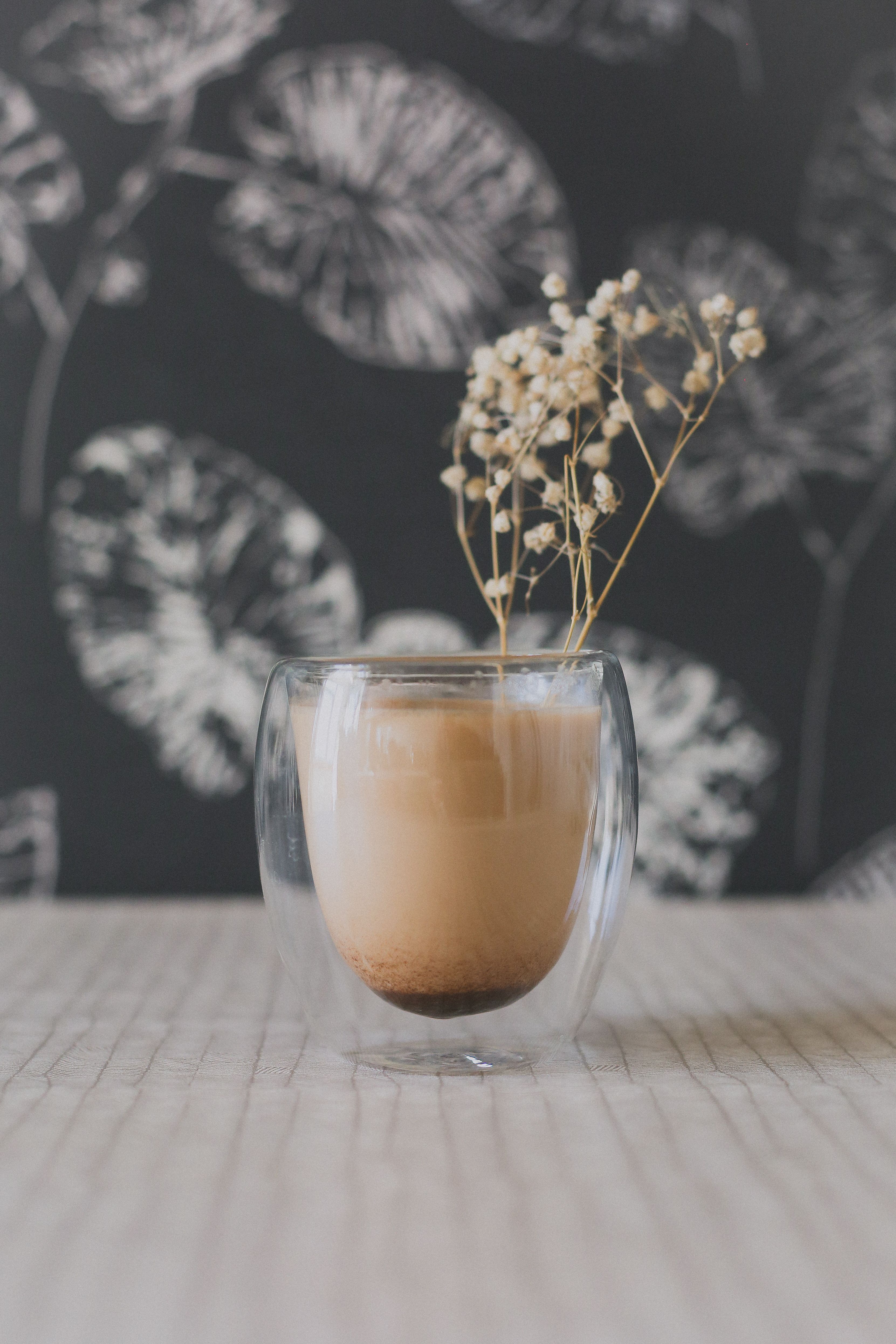 A Clear Glass Cup With Coffee · Free Stock Photo