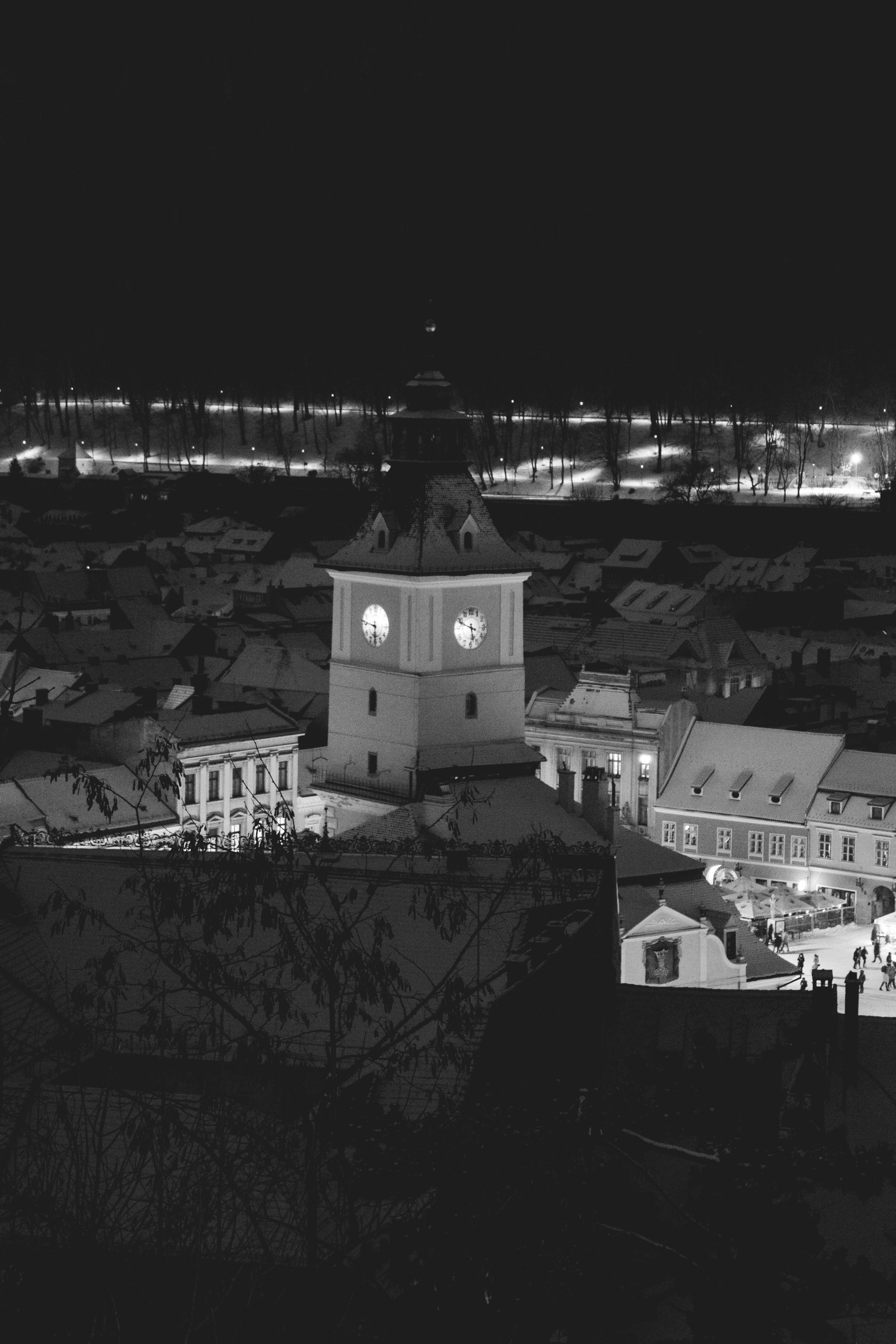 Gray Scale Photography of Lighthouse · Free Stock Photo