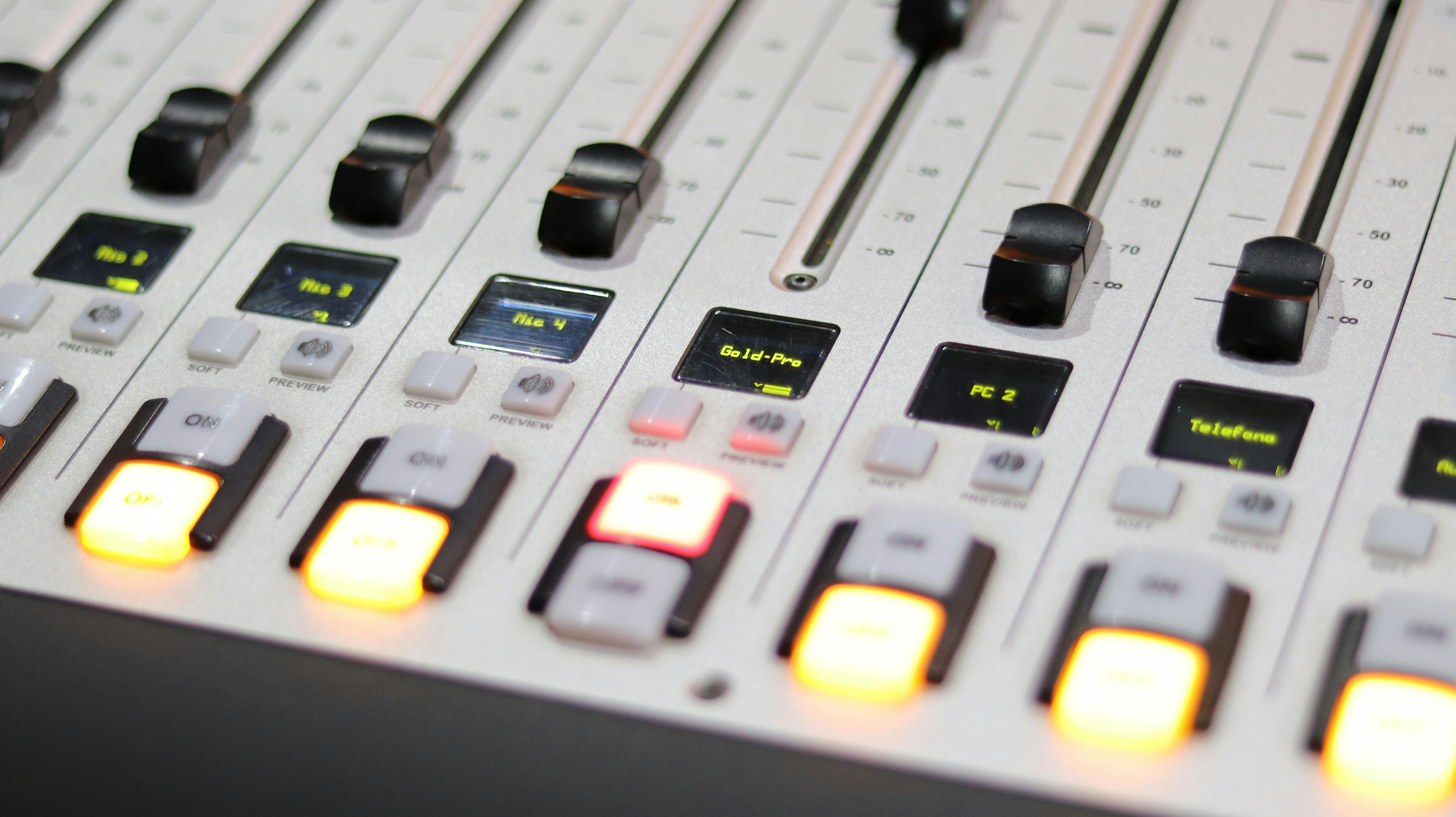 Closeup Shot of Music Mixer · Free Stock Photo