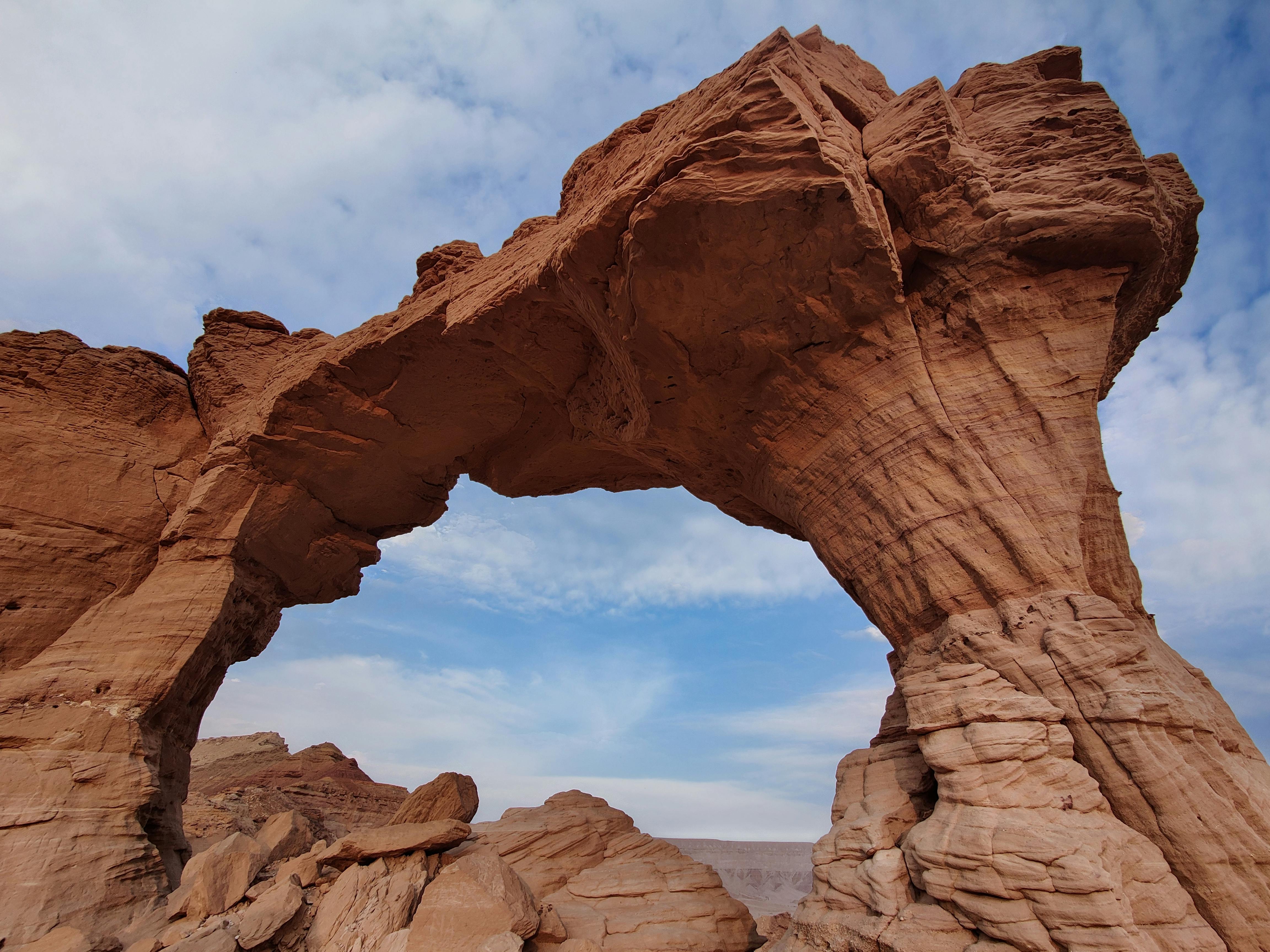 Brown Rock Formation Under the Blue Sky · Free Stock Photo