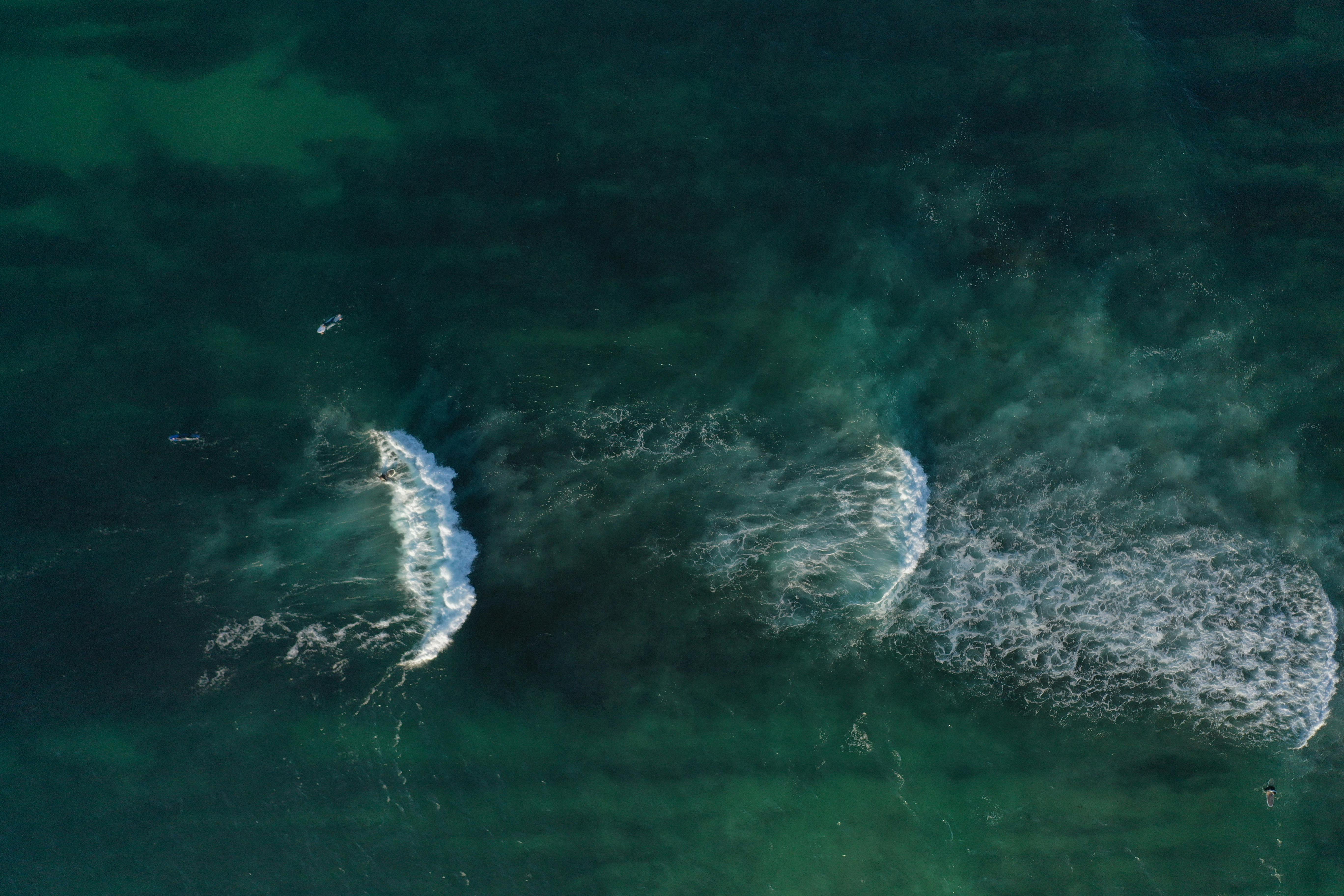 Bird's Eye View of Body of Water · Free Stock Photo
