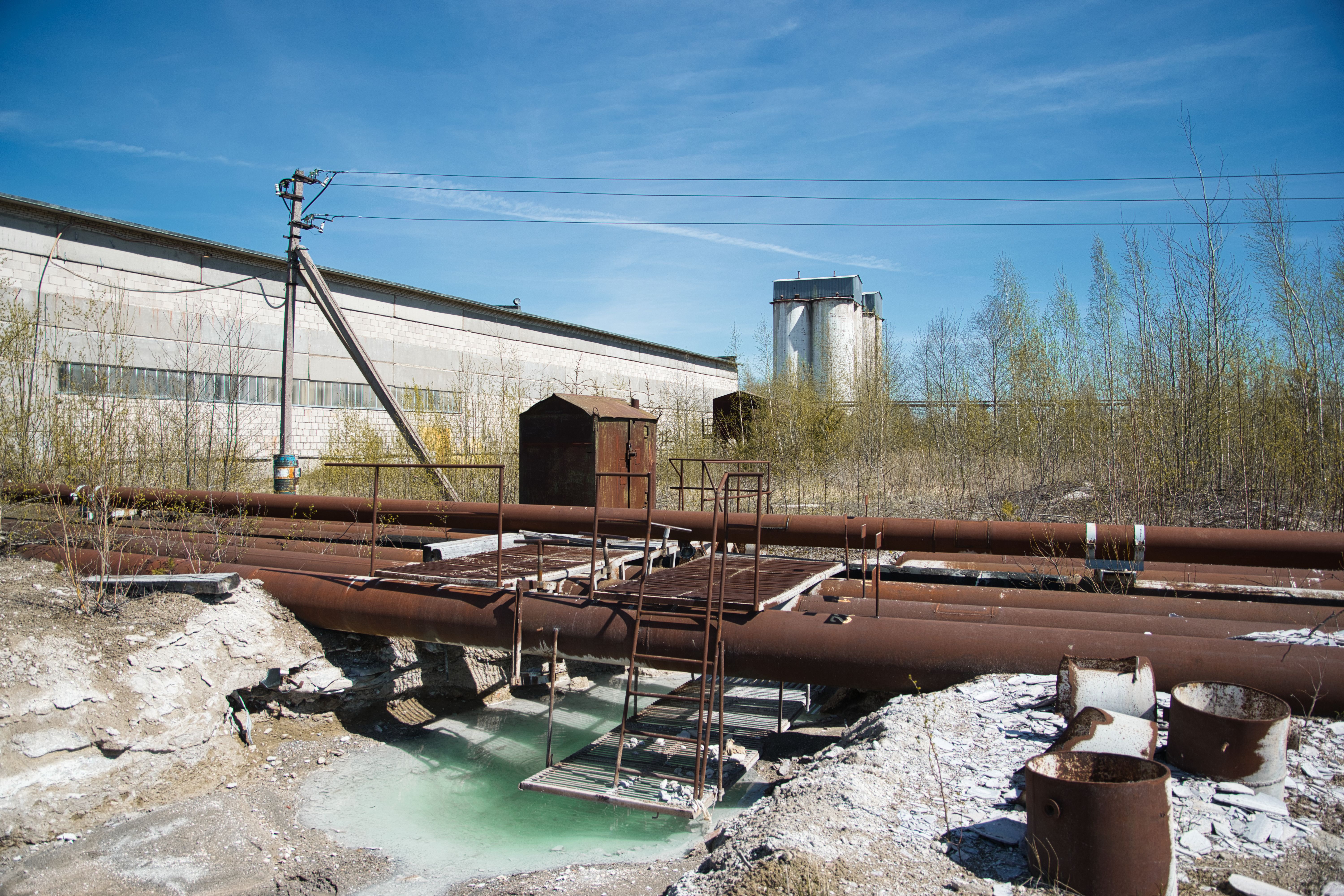 Brown Metal Pipes Under the Blue Sky · Free Stock Photo