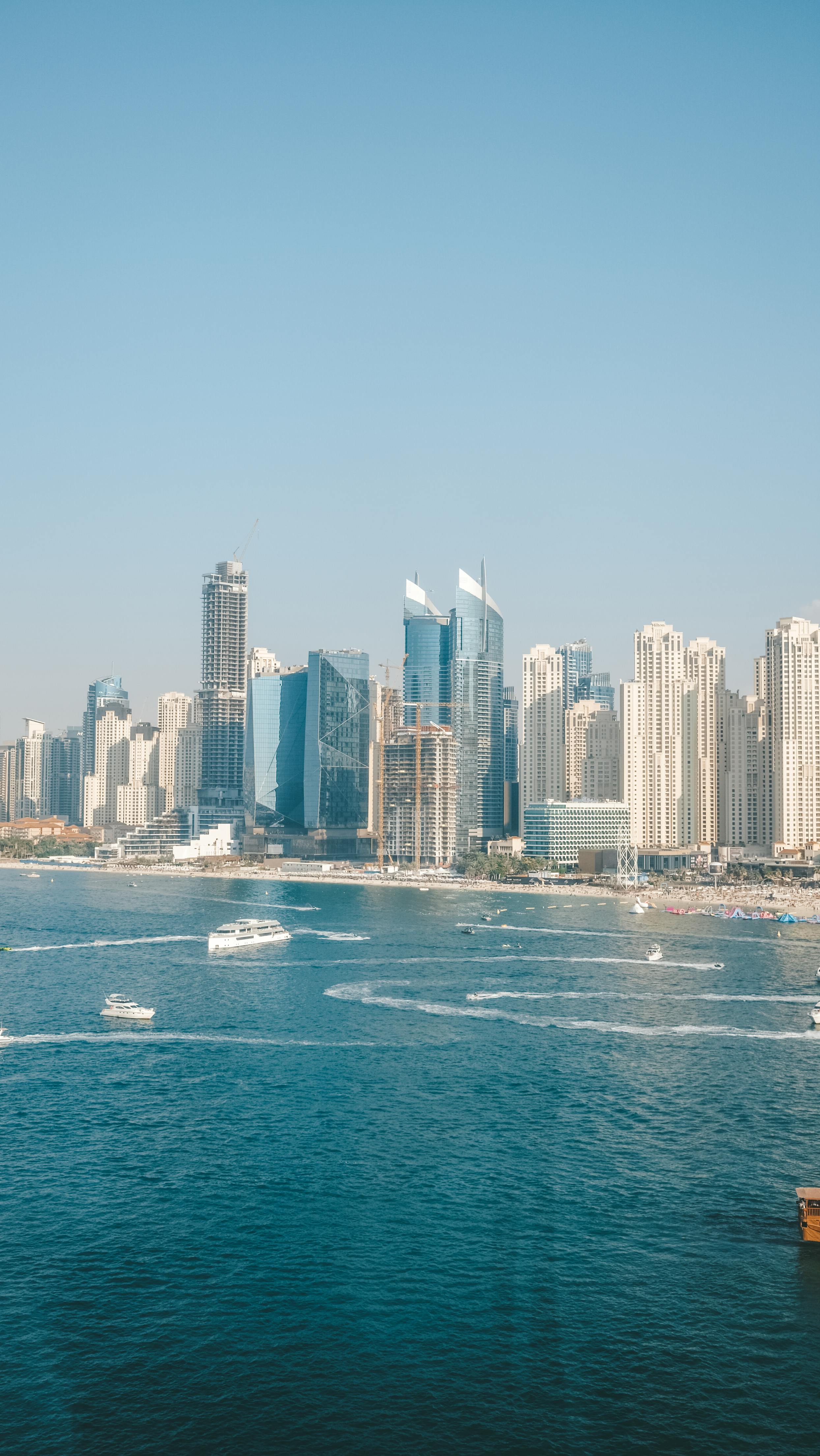 Aerial View of City Buildings near the Sea · Free Stock Photo