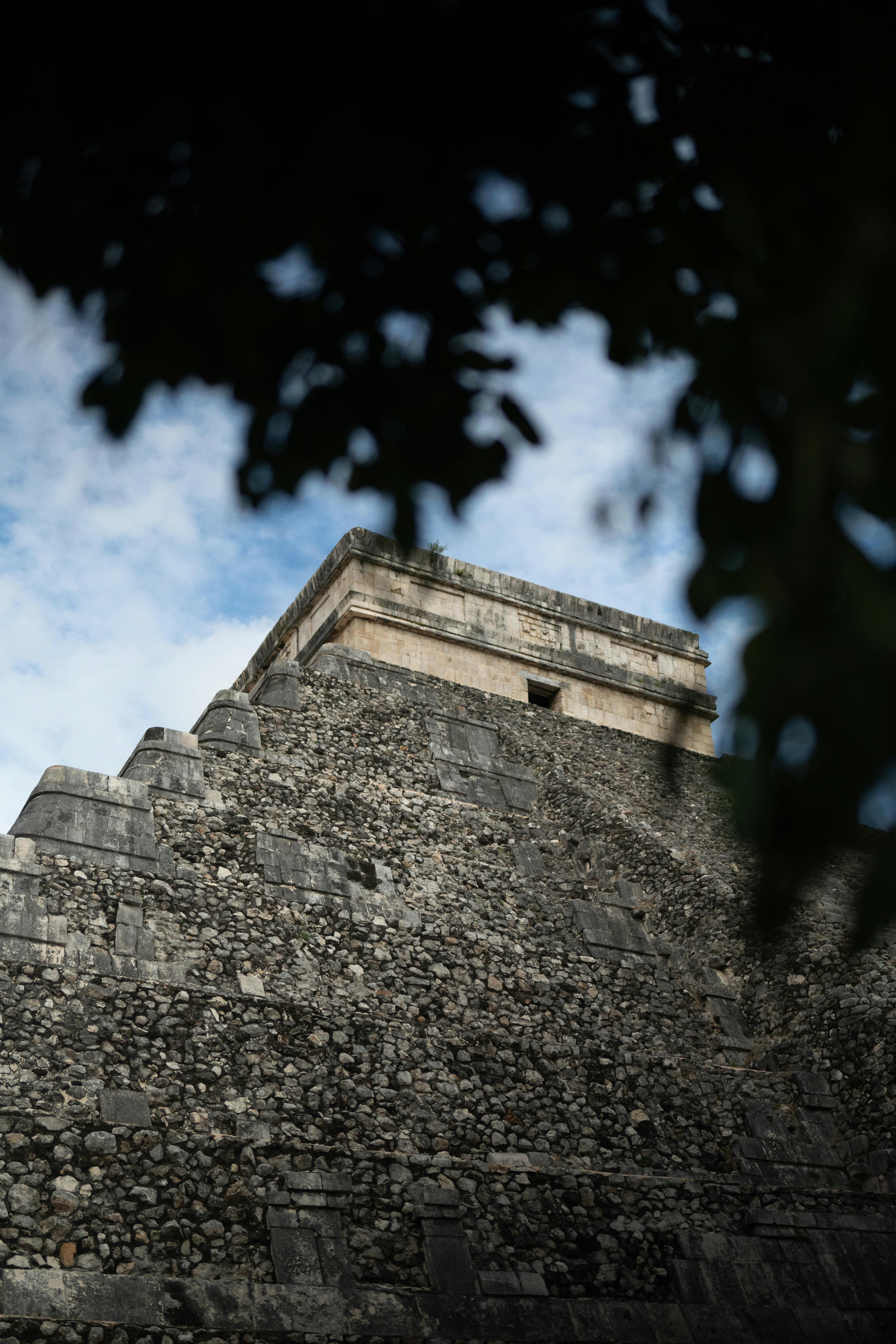 Gray Concrete Pyramid Under the Blue Sky · Free Stock Photo