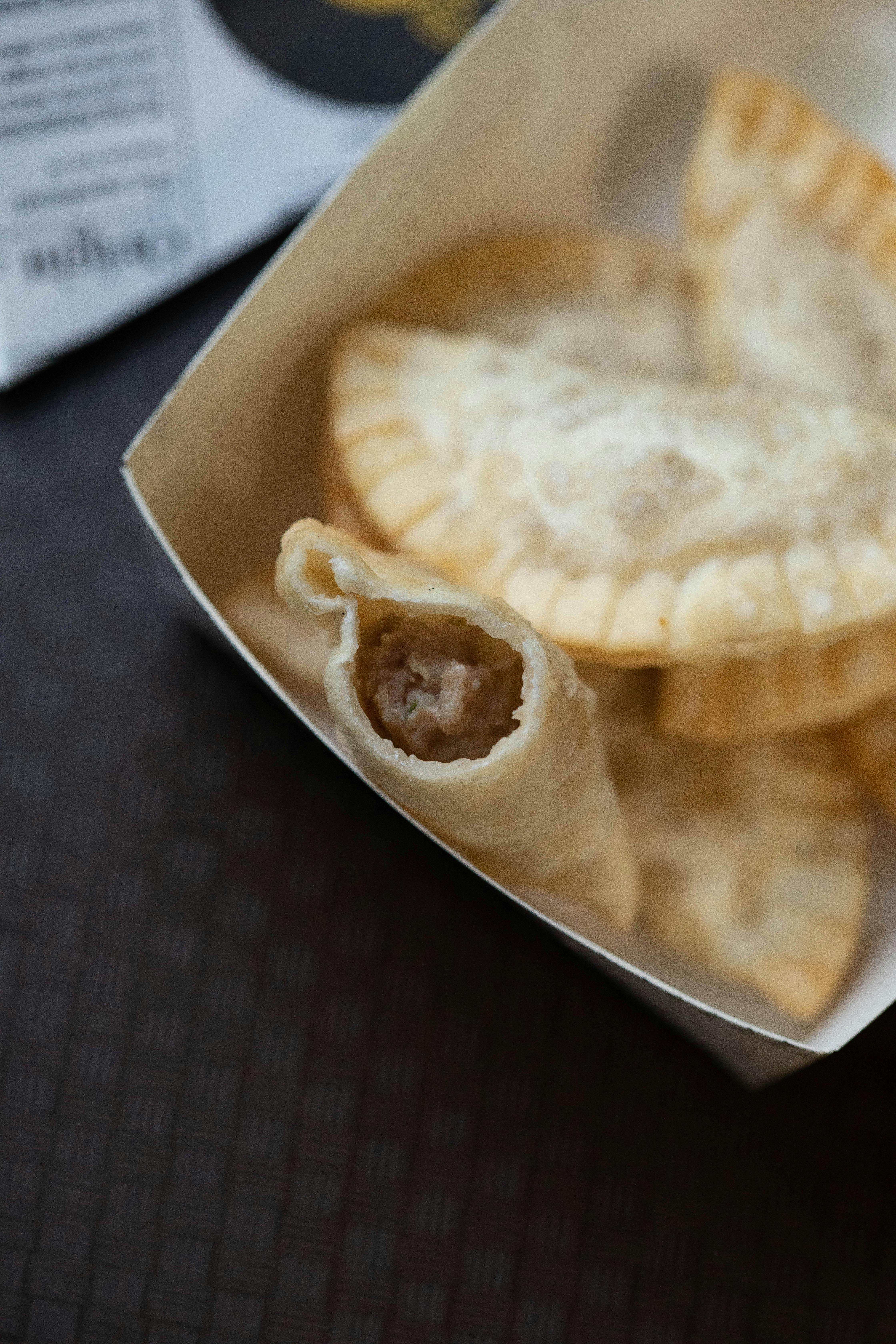 Baked Dumplings in Box · Free Stock Photo