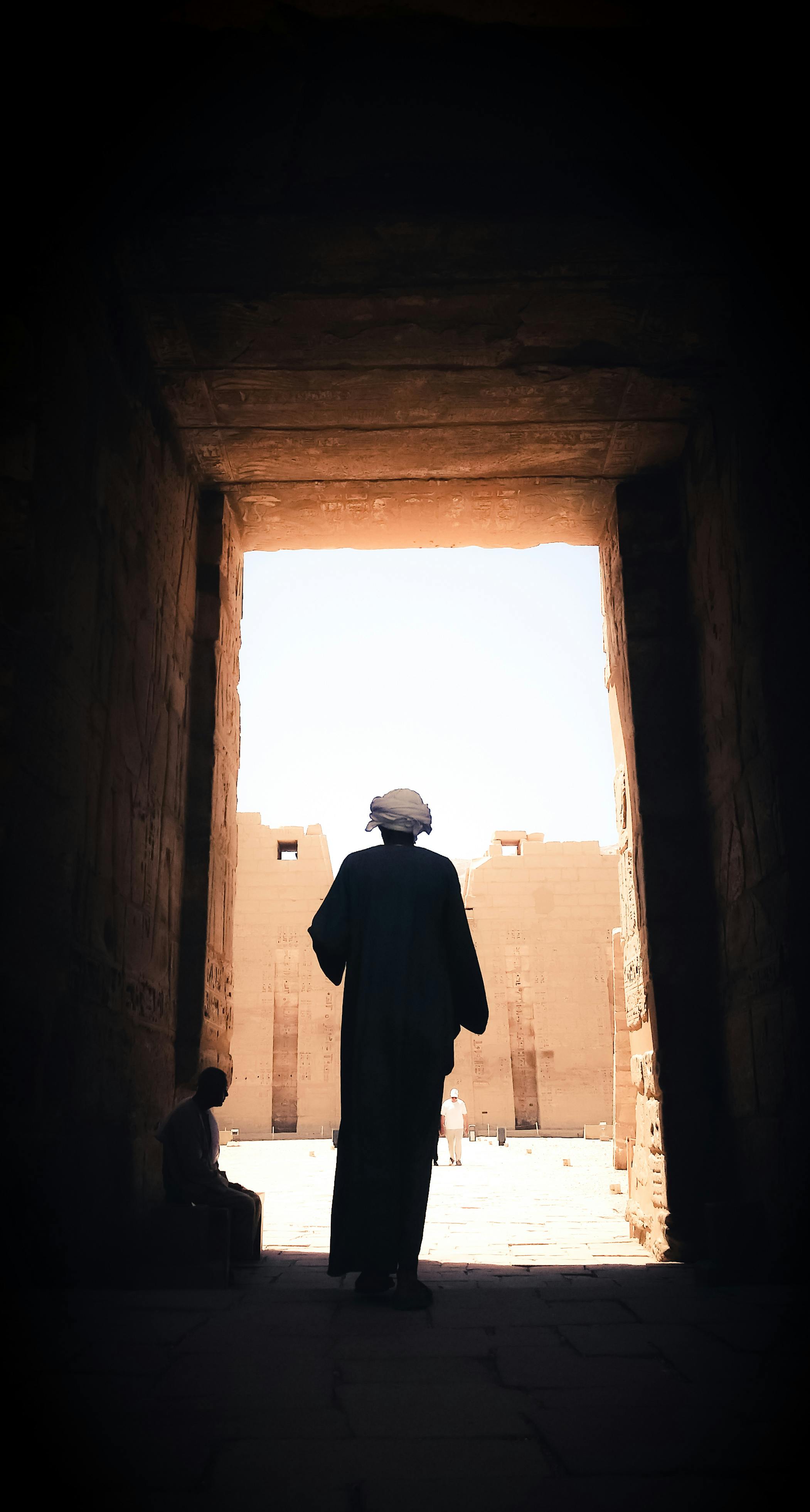 Man Walking on a Hallway · Free Stock Photo