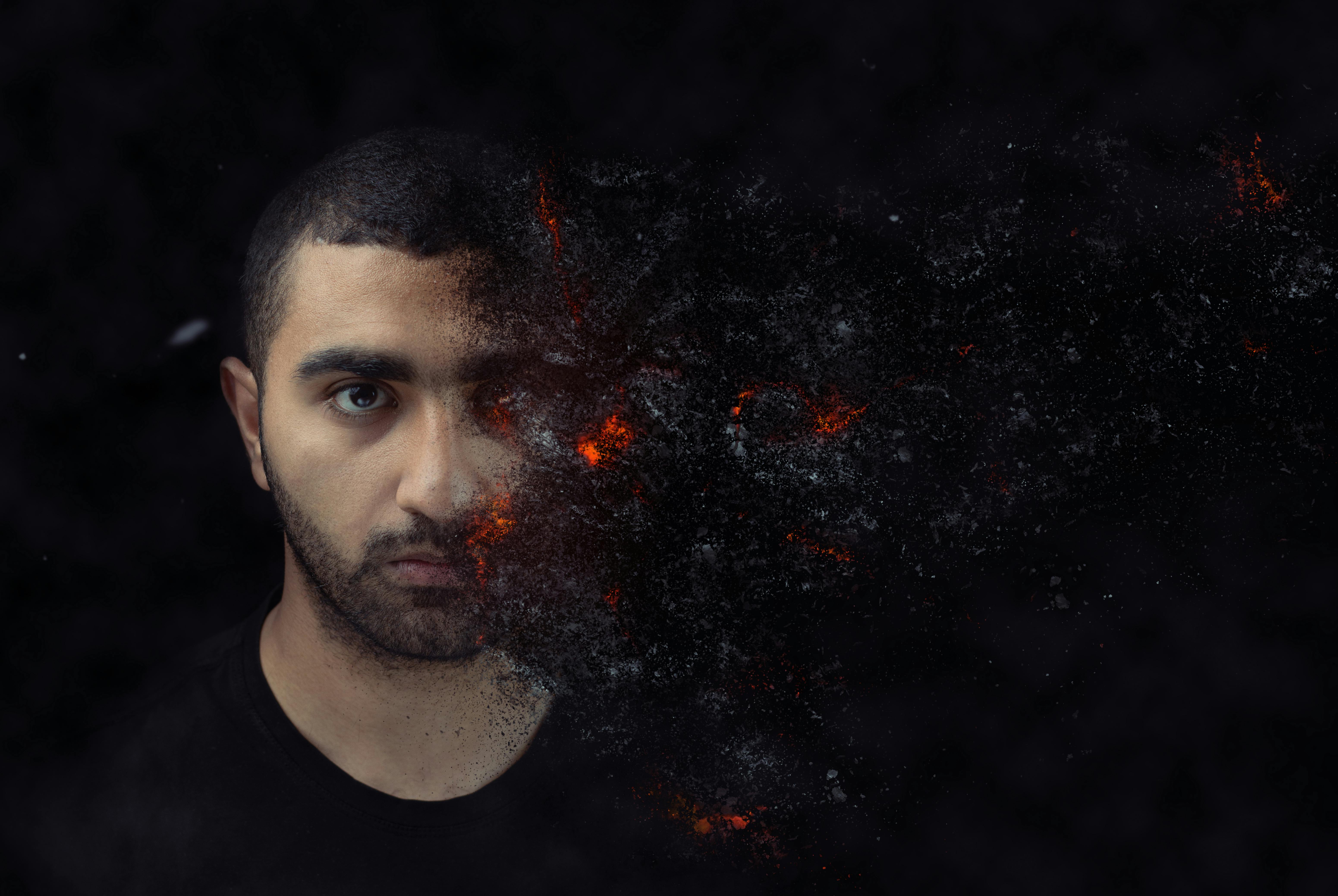 Disappearing Portrait of a Man · Free Stock Photo