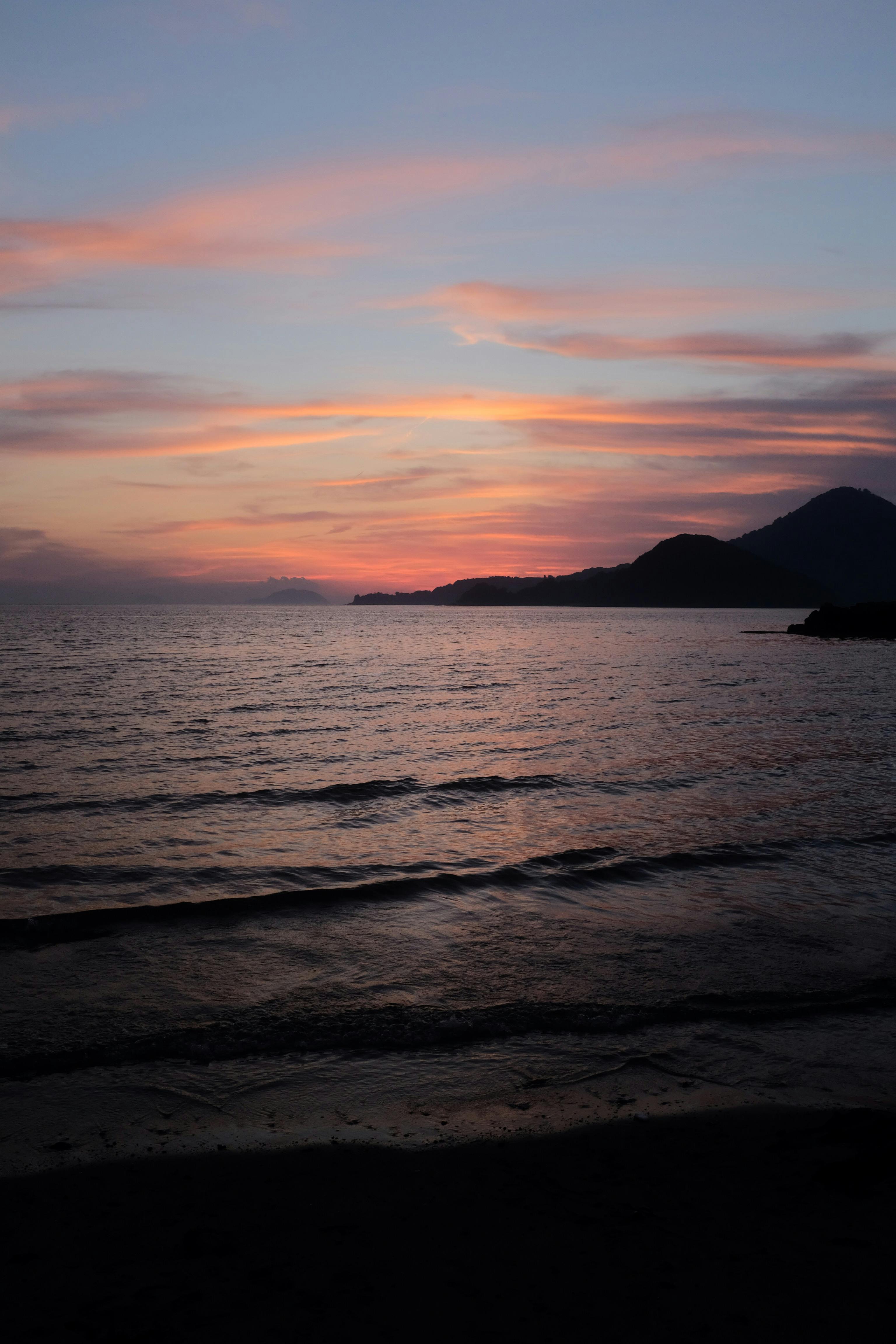 Ocean View During Sunset · Free Stock Photo