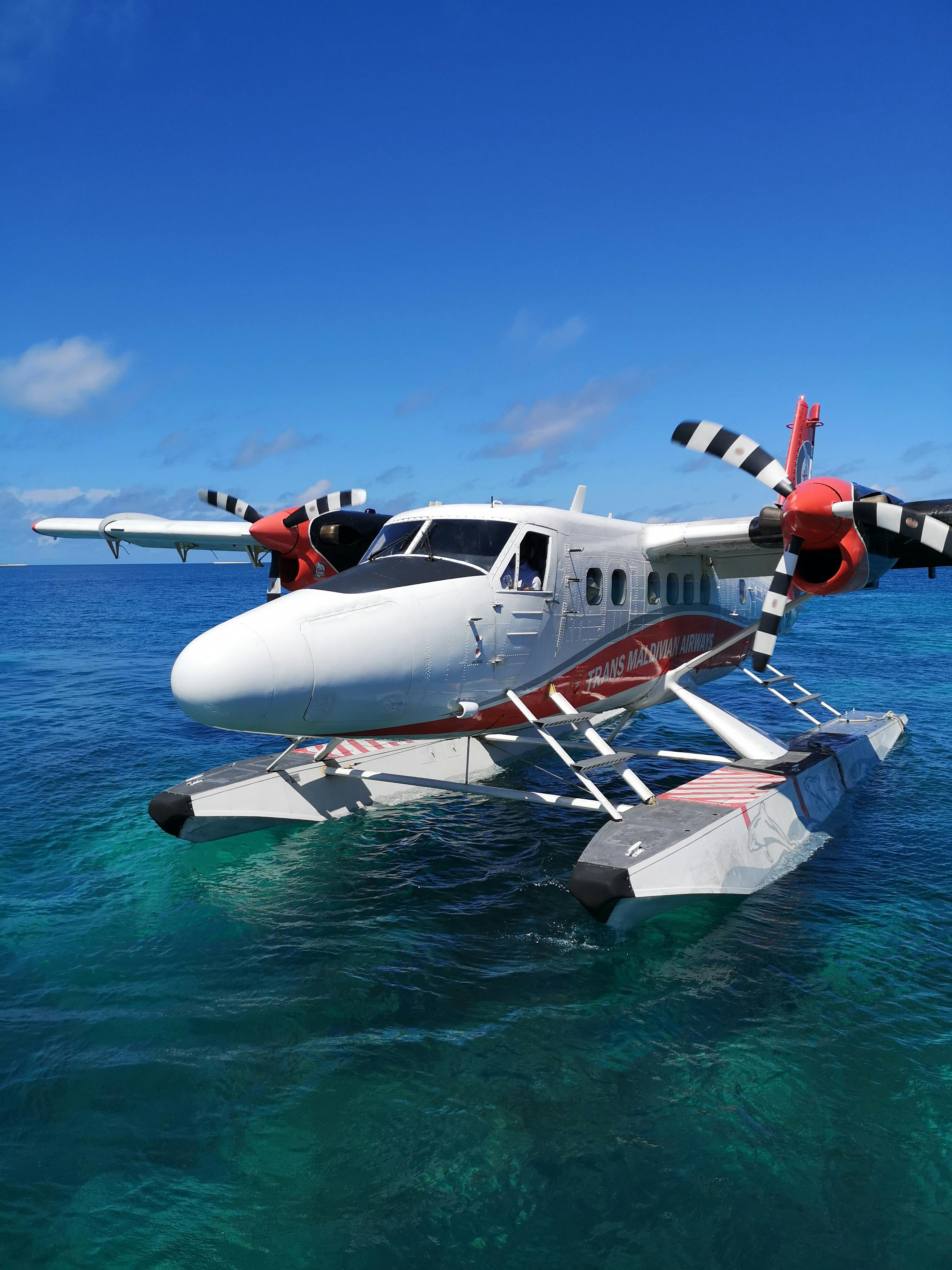 White Airplane on Water · Free Stock Photo