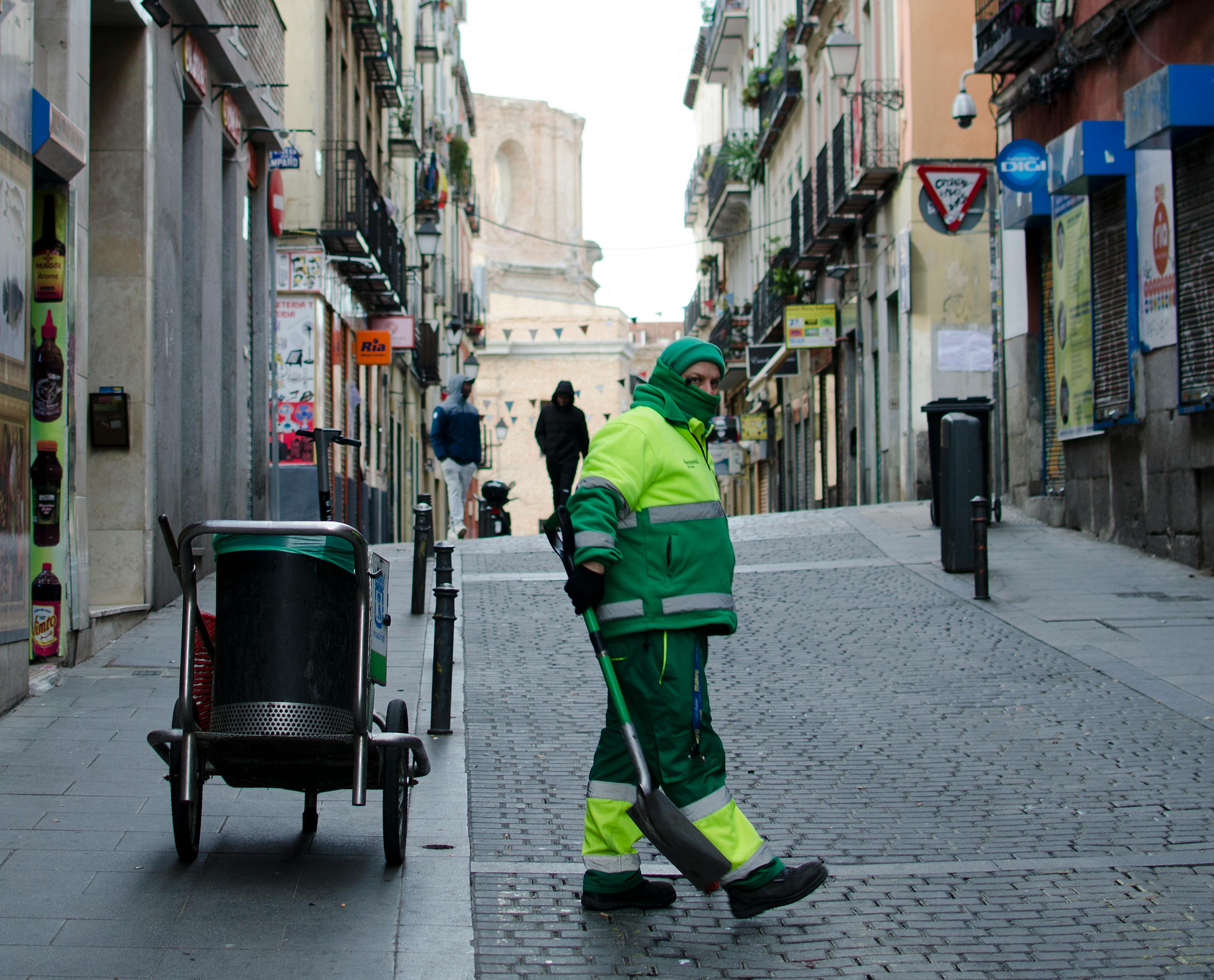 Person Pushing Food Cart On Road · Free Stock Photo