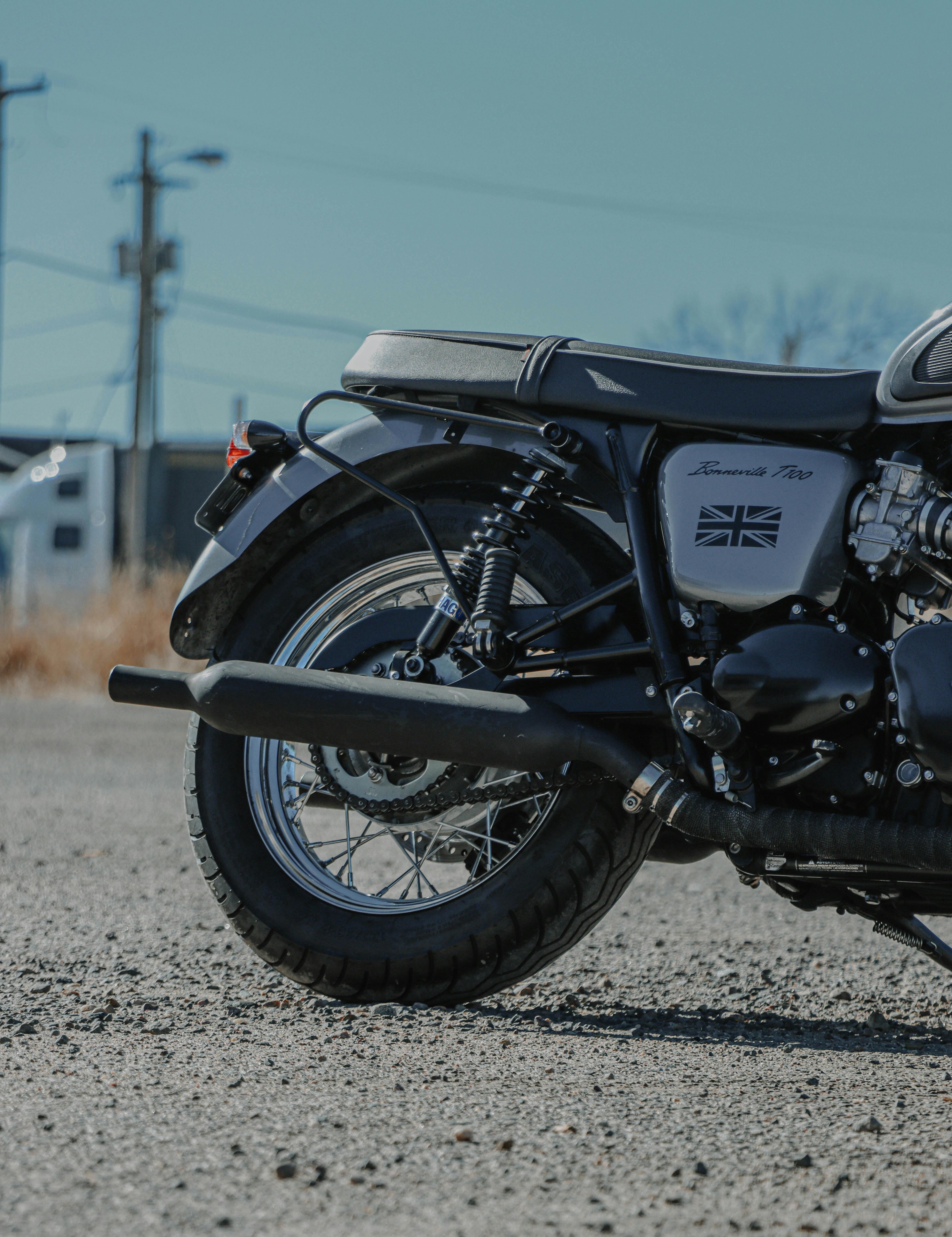 Back View of a Motorcycle · Free Stock Photo