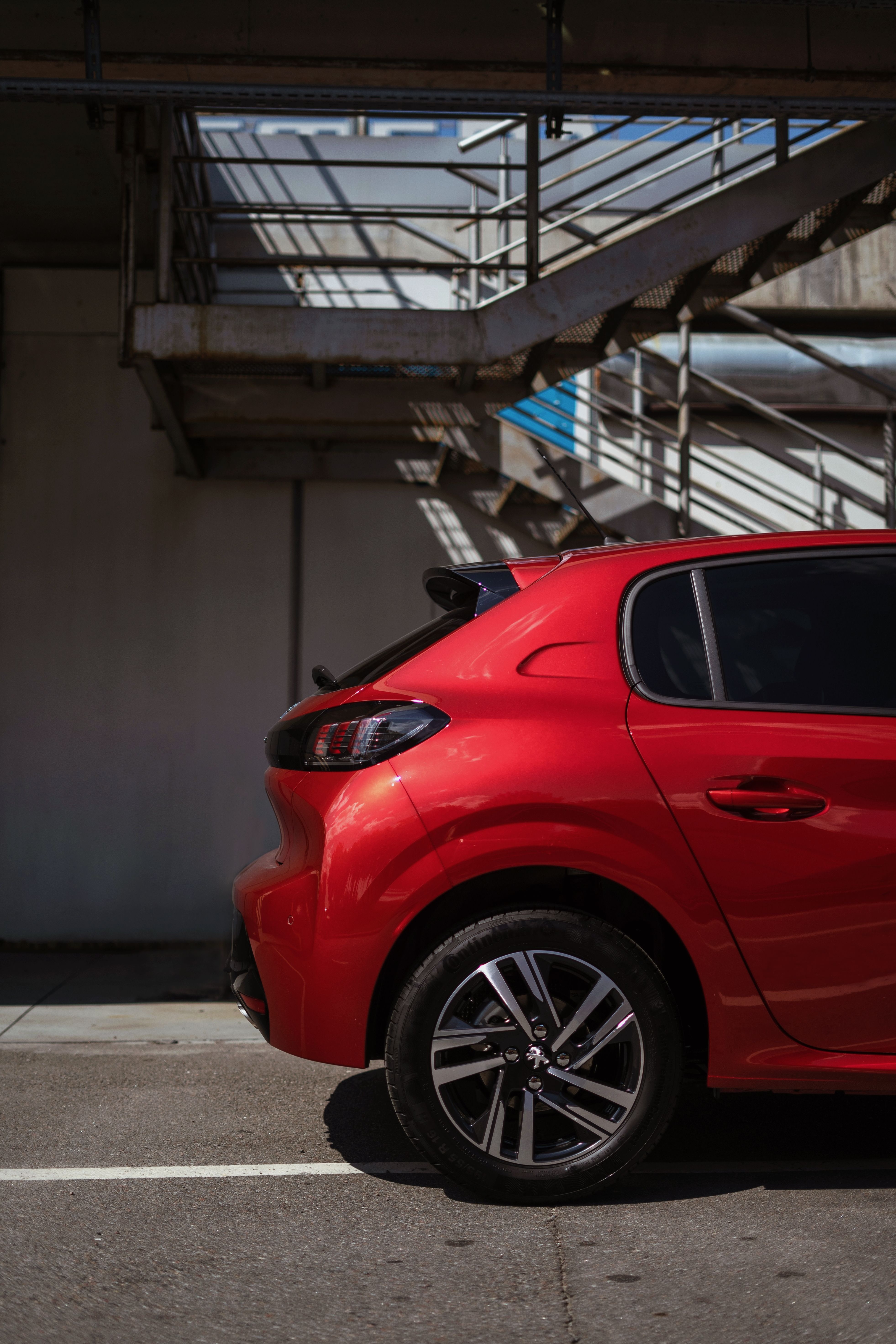 Red Car Parked on the Street · Free Stock Photo